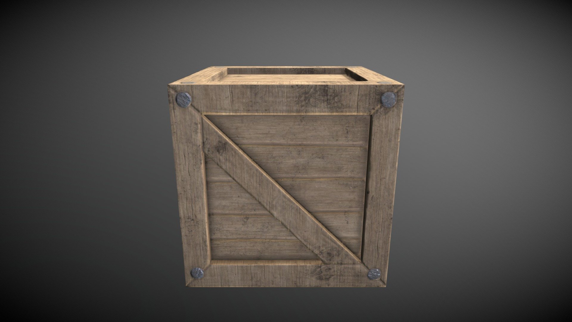 Wooden Crate - 3D model by ahmadkamilroslan [8f6820b] - Sketchfab