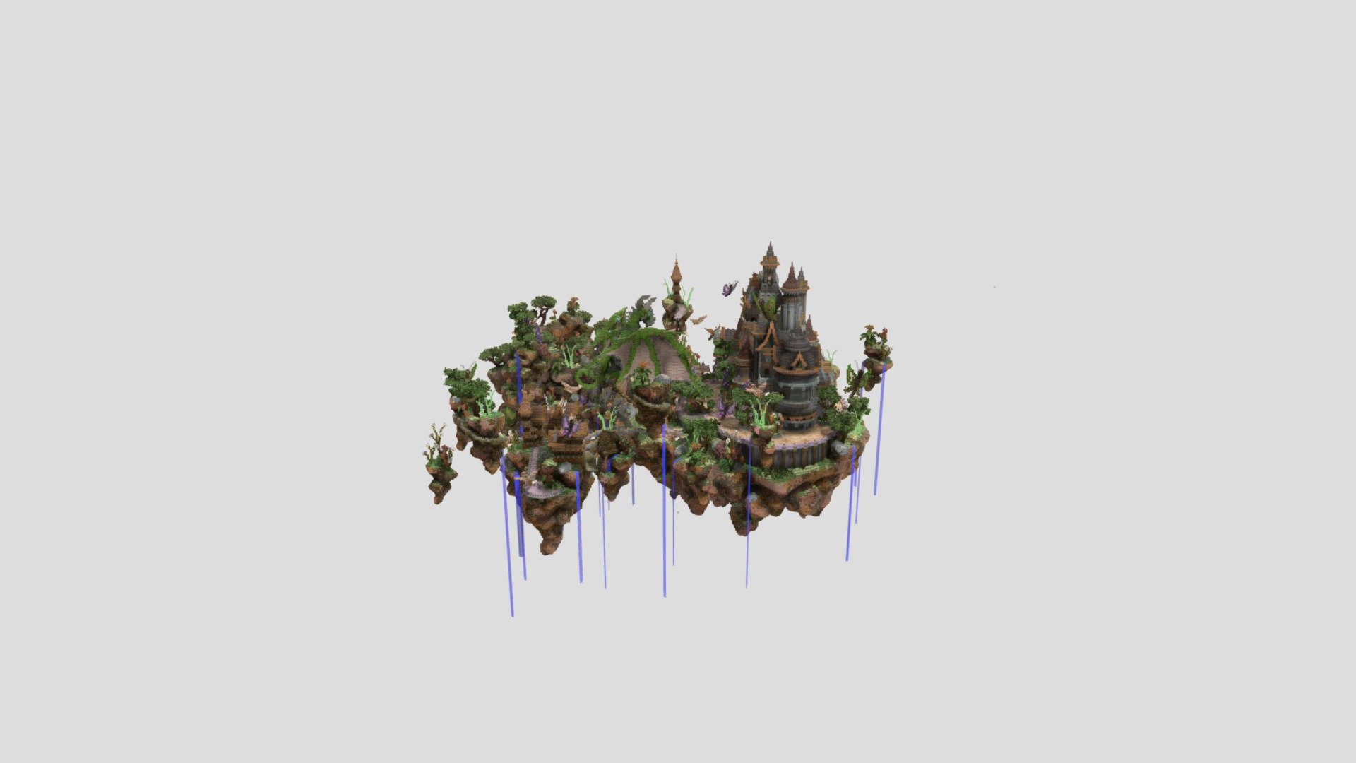 NewCastle Skyblock Spawn - 3D model by AyStoneJunkie [8f6aefd] - Sketchfab