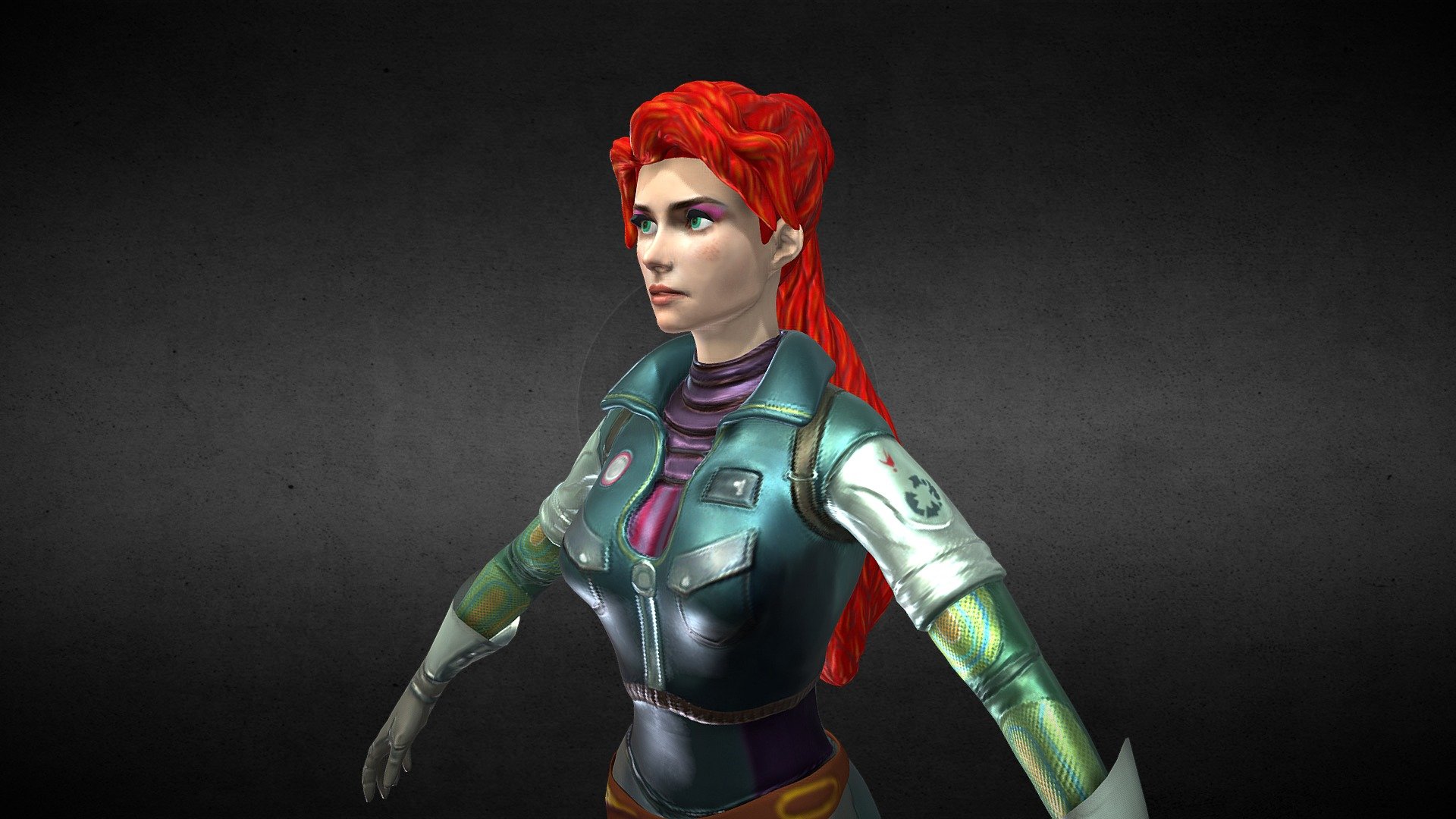 Julie_3_2_LP_ztl - 3D model by interaction [8f6e004] - Sketchfab
