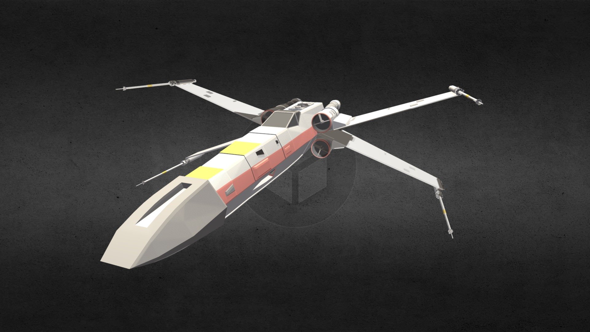 X-Wing - Download Free 3D model by almeanay [8f6f77d] - Sketchfab