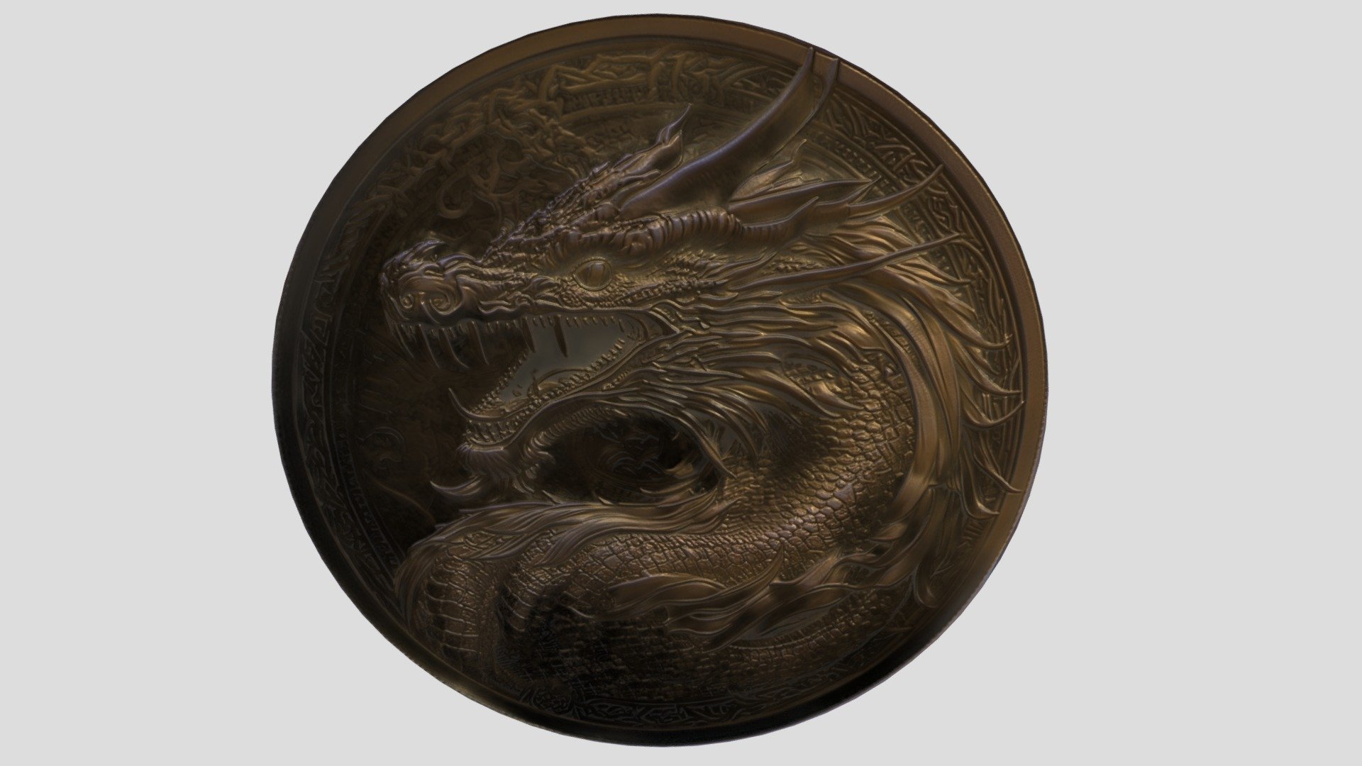 Gold_dragon_coin_002_RAG - Download Free 3D model by RadioactiveAG ...