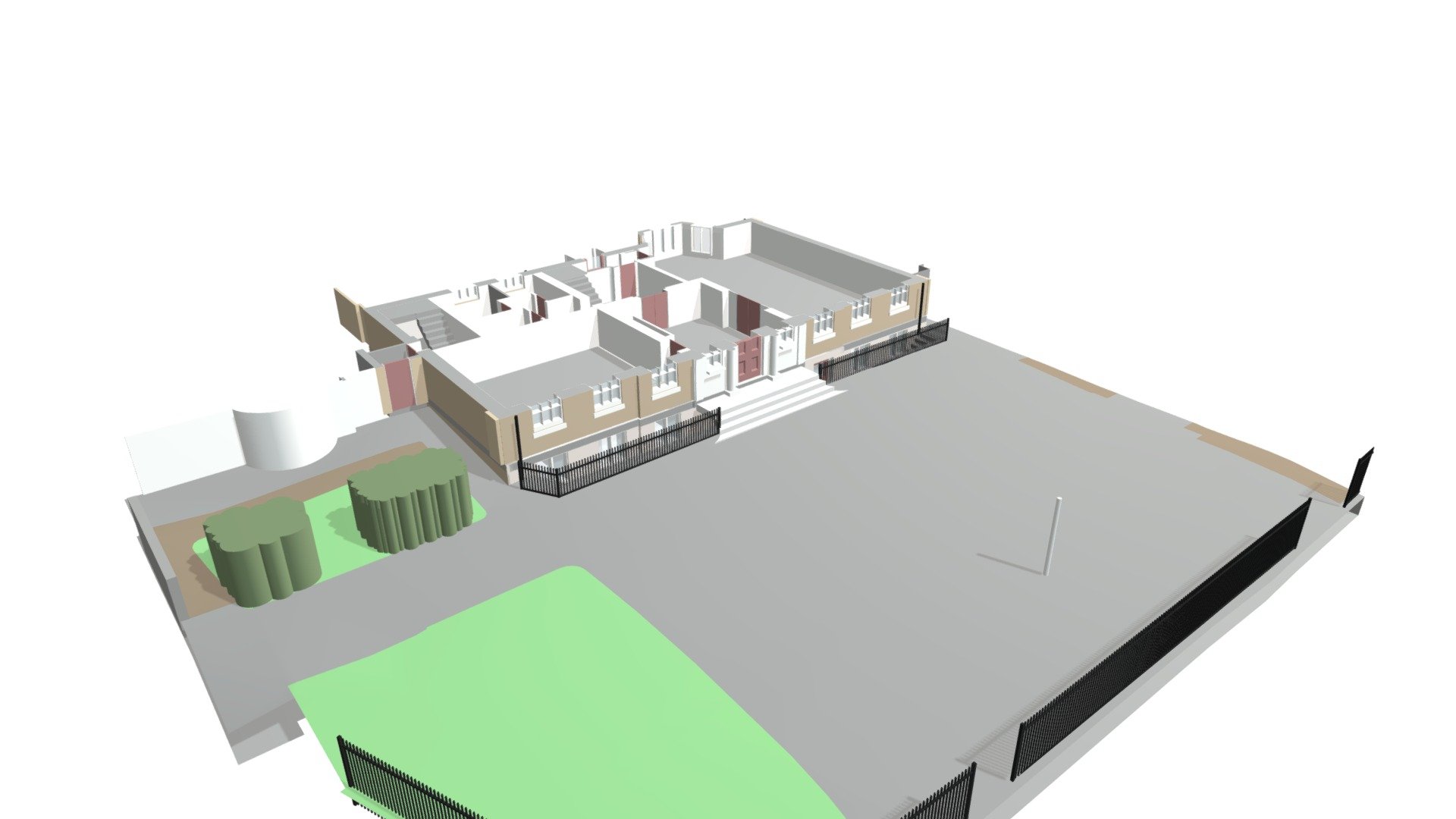 Linden House - 3D Building Model (H,C) - 3D model by SIAD Studio ...