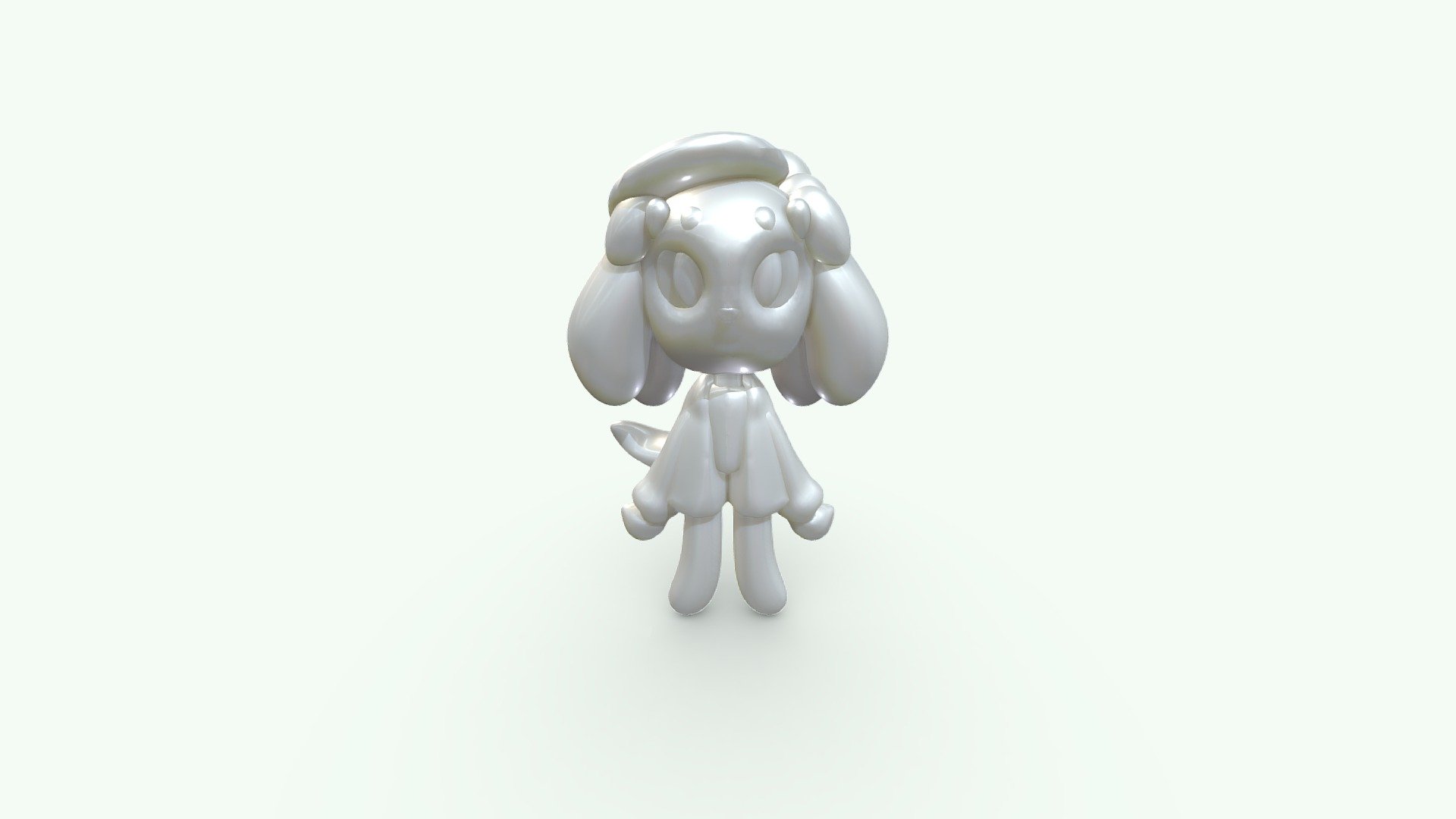 Animal Crossing | Isabelle | Untexturized - 3D model by meowchiii ...