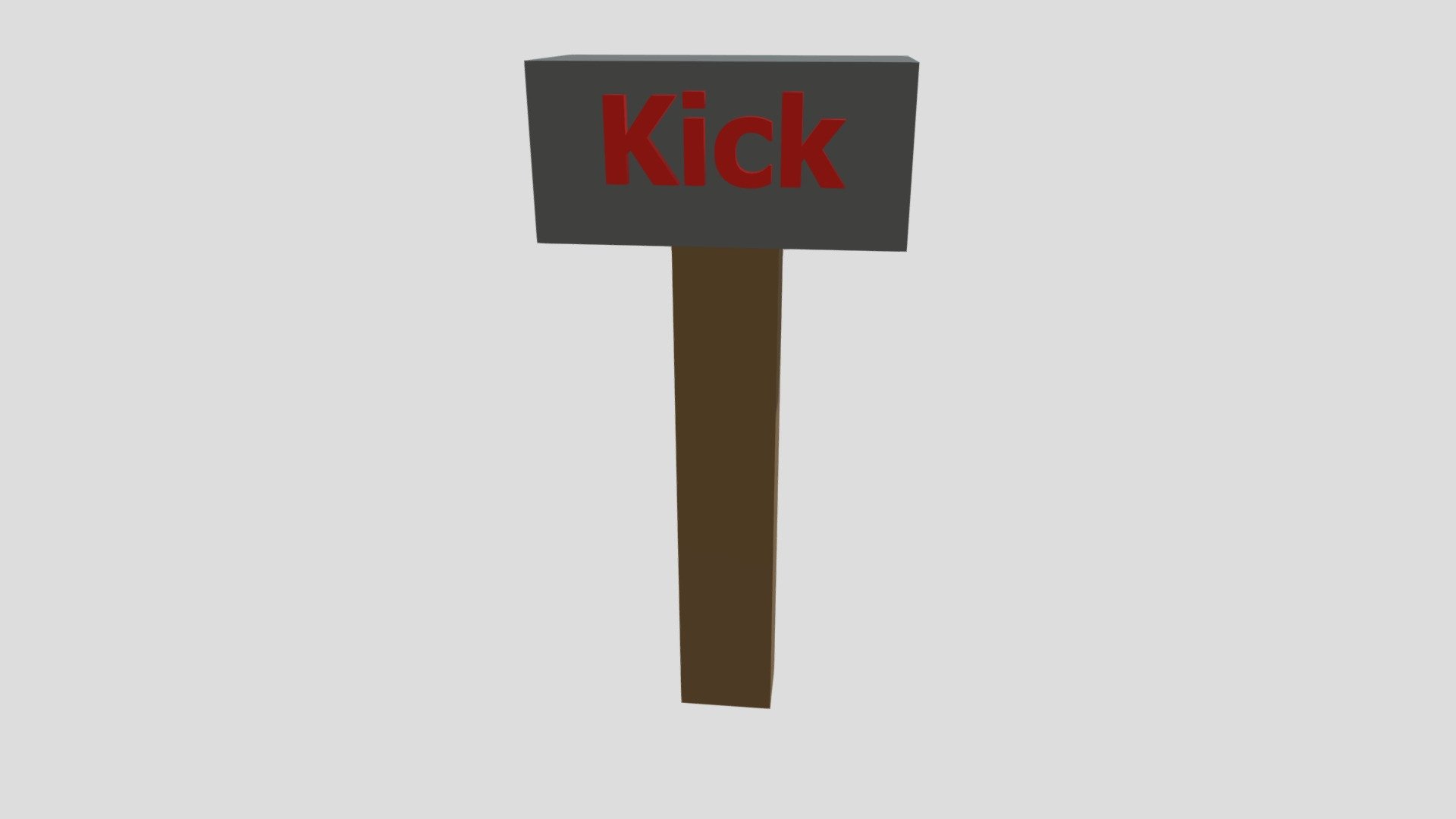 Kick Hammer By Haroplux - Download Free 3D model by shawnlol [8f741bf ...