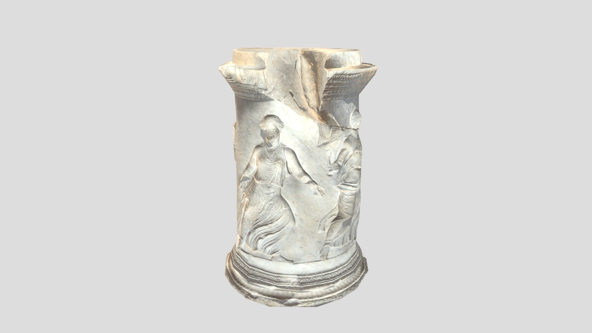 Roman Marble Ornate Plinth - Download Free 3D model by ...