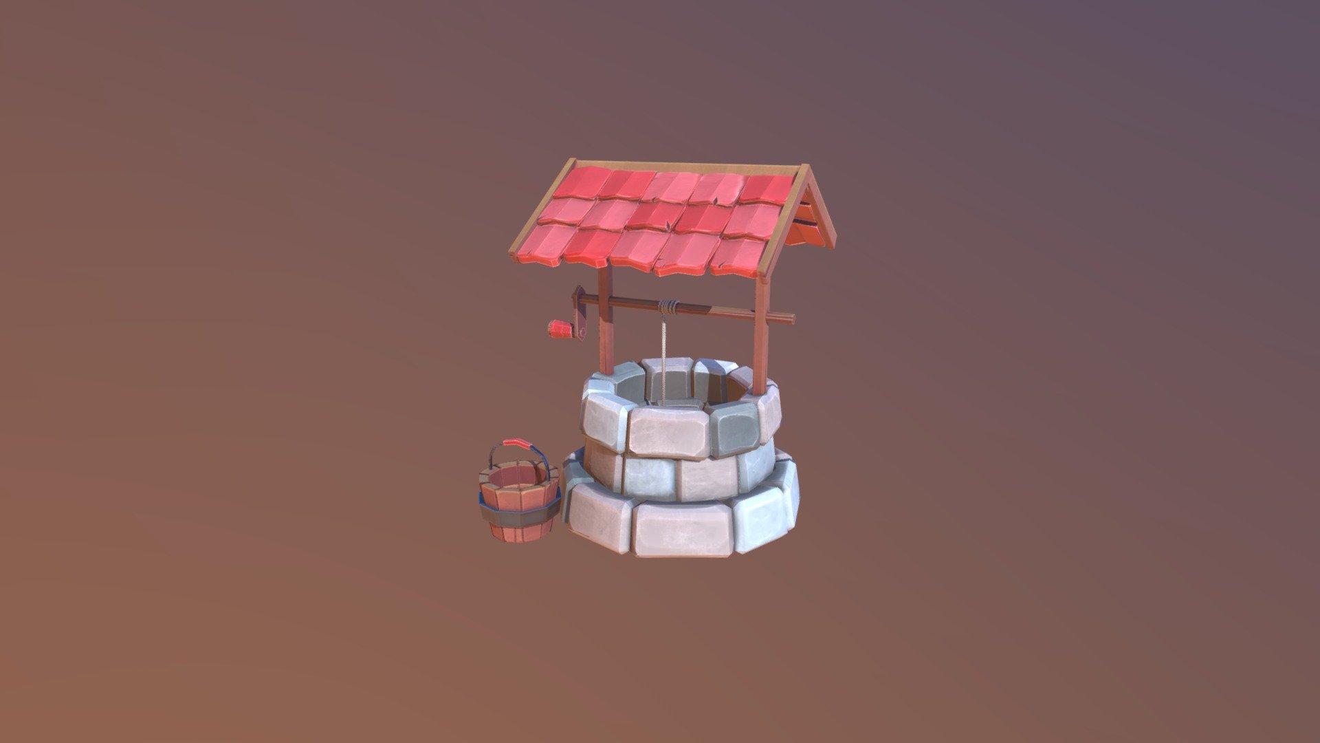 Stylized Well. - 3D model by paolavalenciamu [8f7531f] - Sketchfab