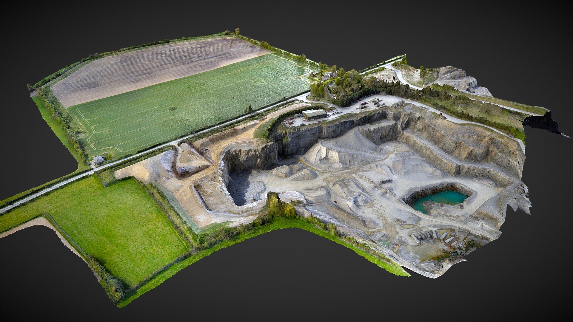 Active Quarry 02 - 2016 - 3D model by Murphy Geospatial (@murphygs ...