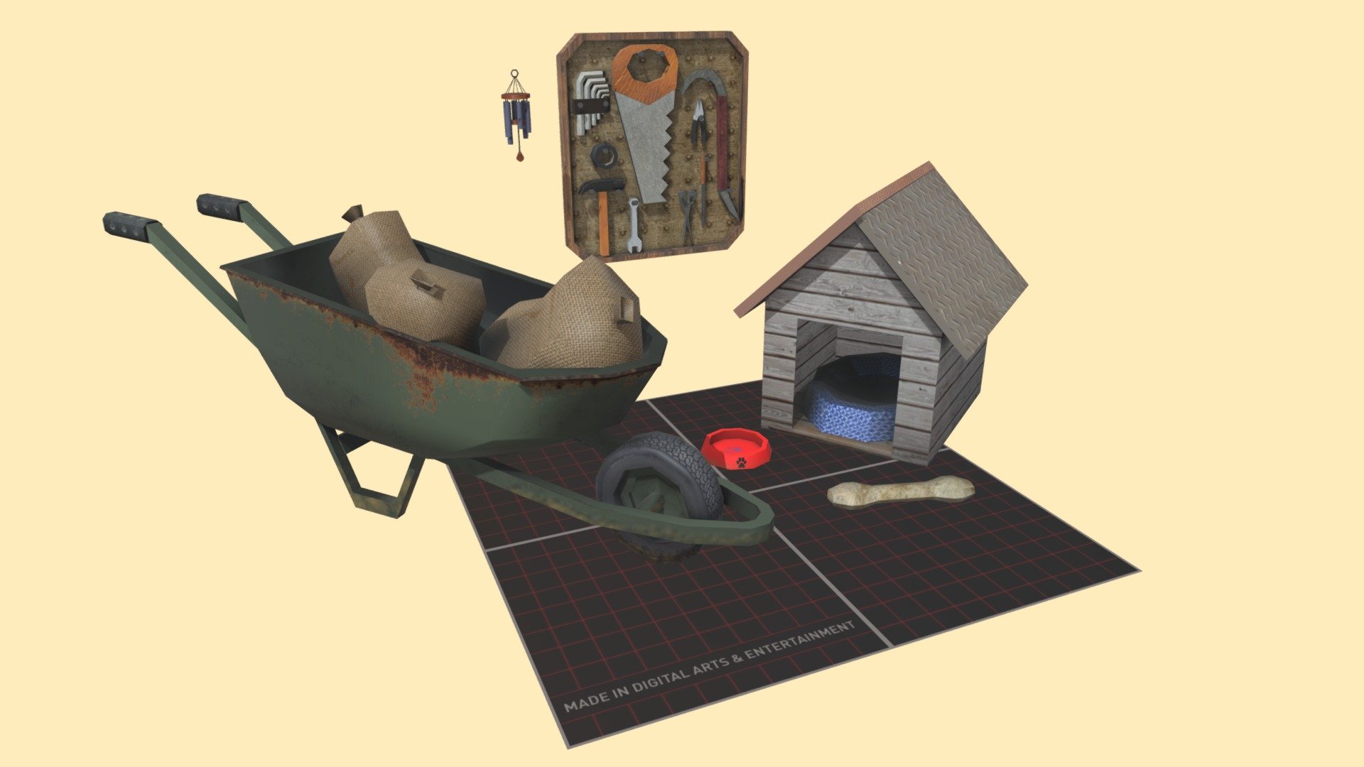 5 props assignment - 3D model by PabloDebusschere [8f78521] - Sketchfab