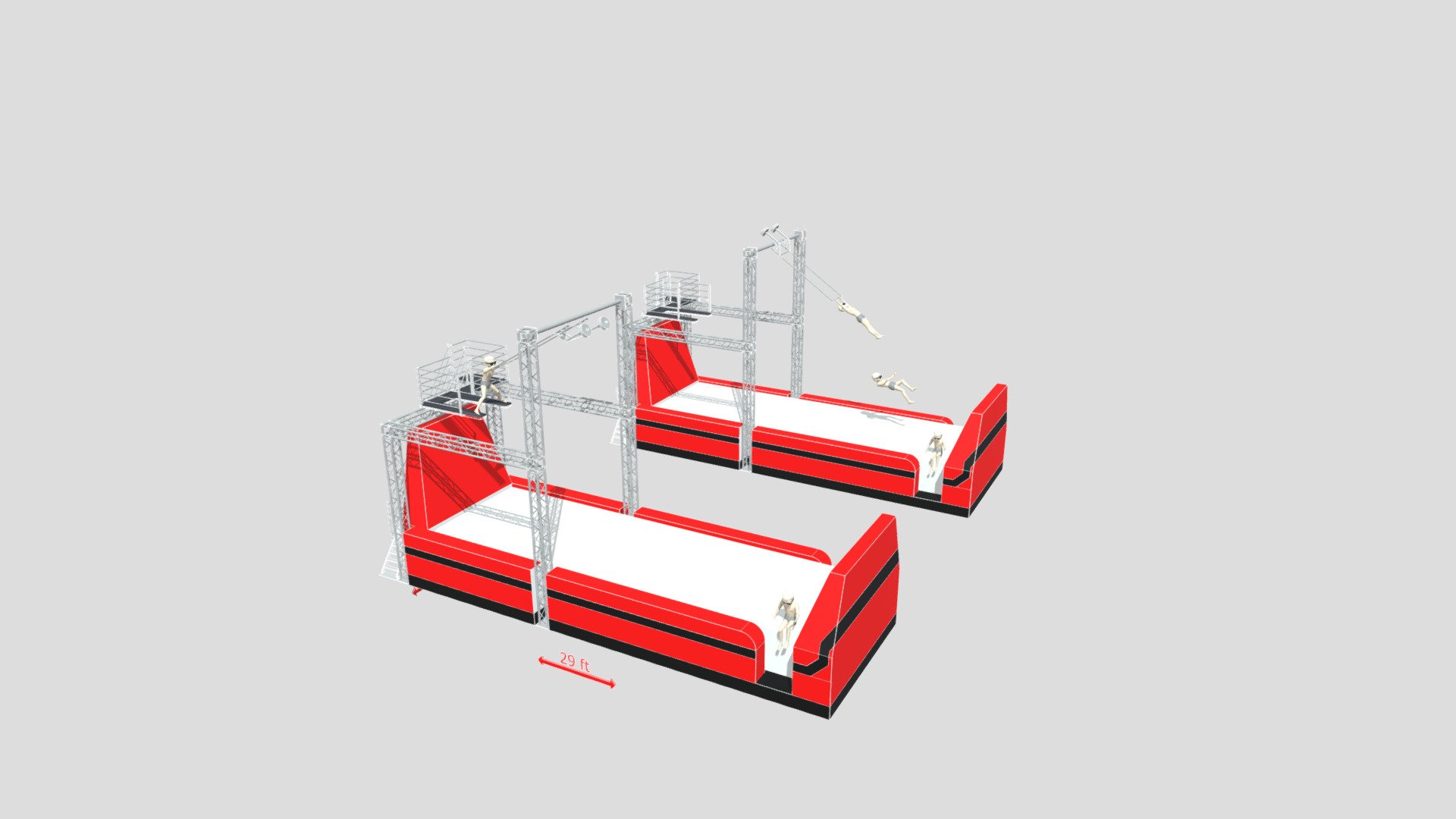 Mini Trapeze - single swing - 17 Aug 2023 V2 - 3D model by feoaction ...