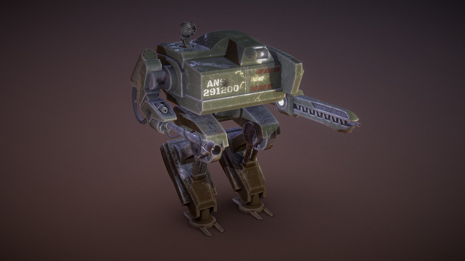 A.N.S Battlemech - 3D model by Thomas Copp (@tomcopp) [8f79cdc] - Sketchfab