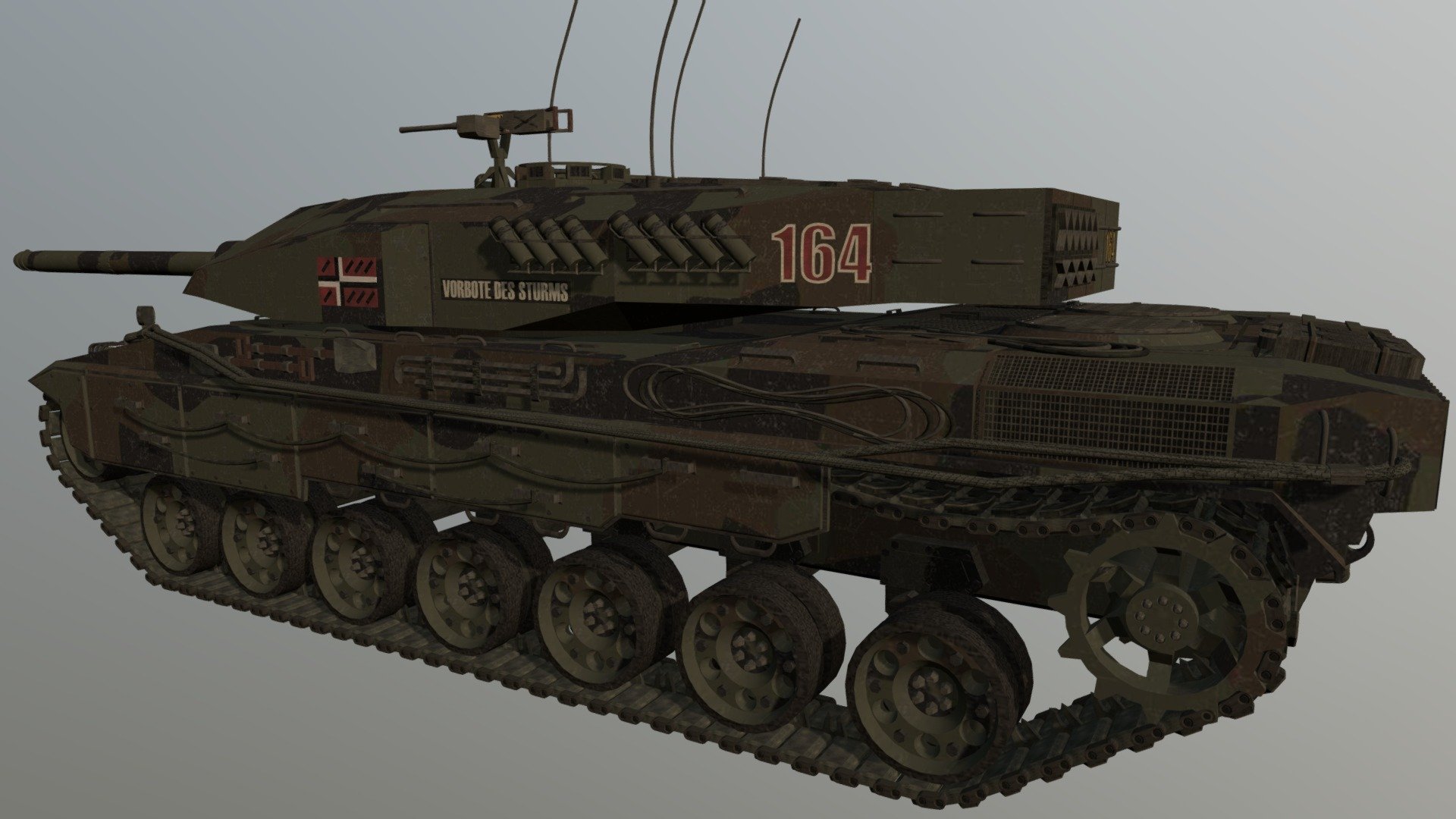 L-46A3 (Rheinmetall L/55) - 3D model by djhiz [8f7a23b] - Sketchfab