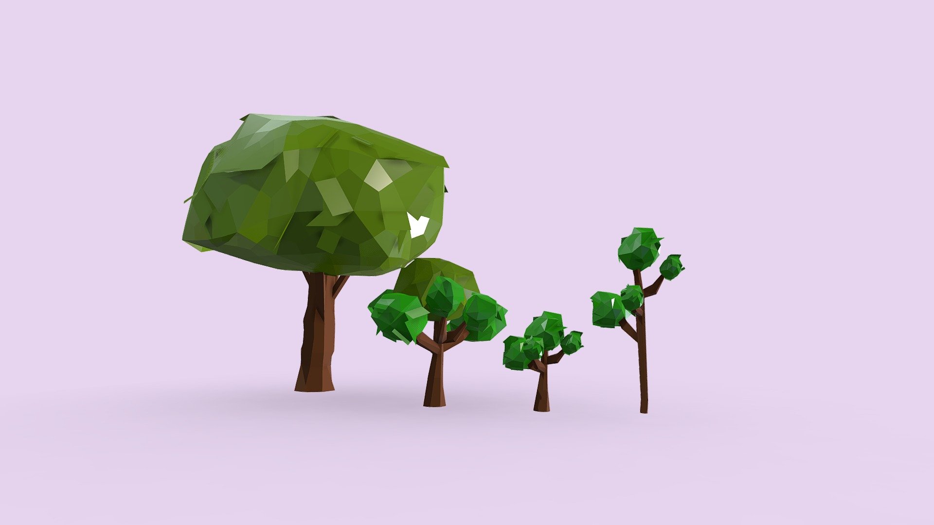 Low Poly Trees Pack - Download Free 3D model by DatSketch [8f7ac7c ...