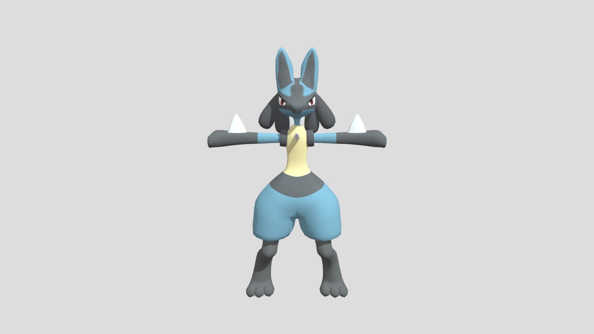 Lucario - 3D model by Lin.Wen [8f7c1ad] - Sketchfab