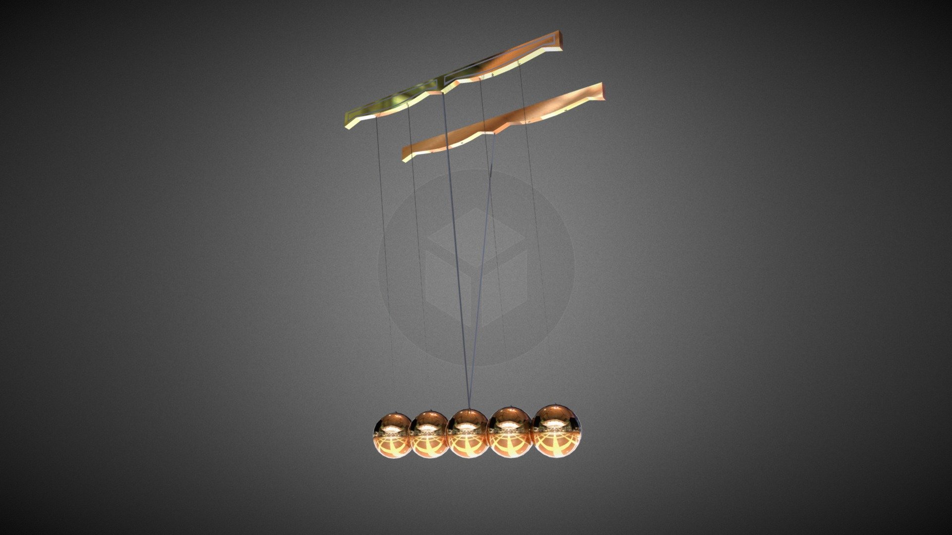 Animated Newton's Cradle - 3D model by Low Poly Models ...