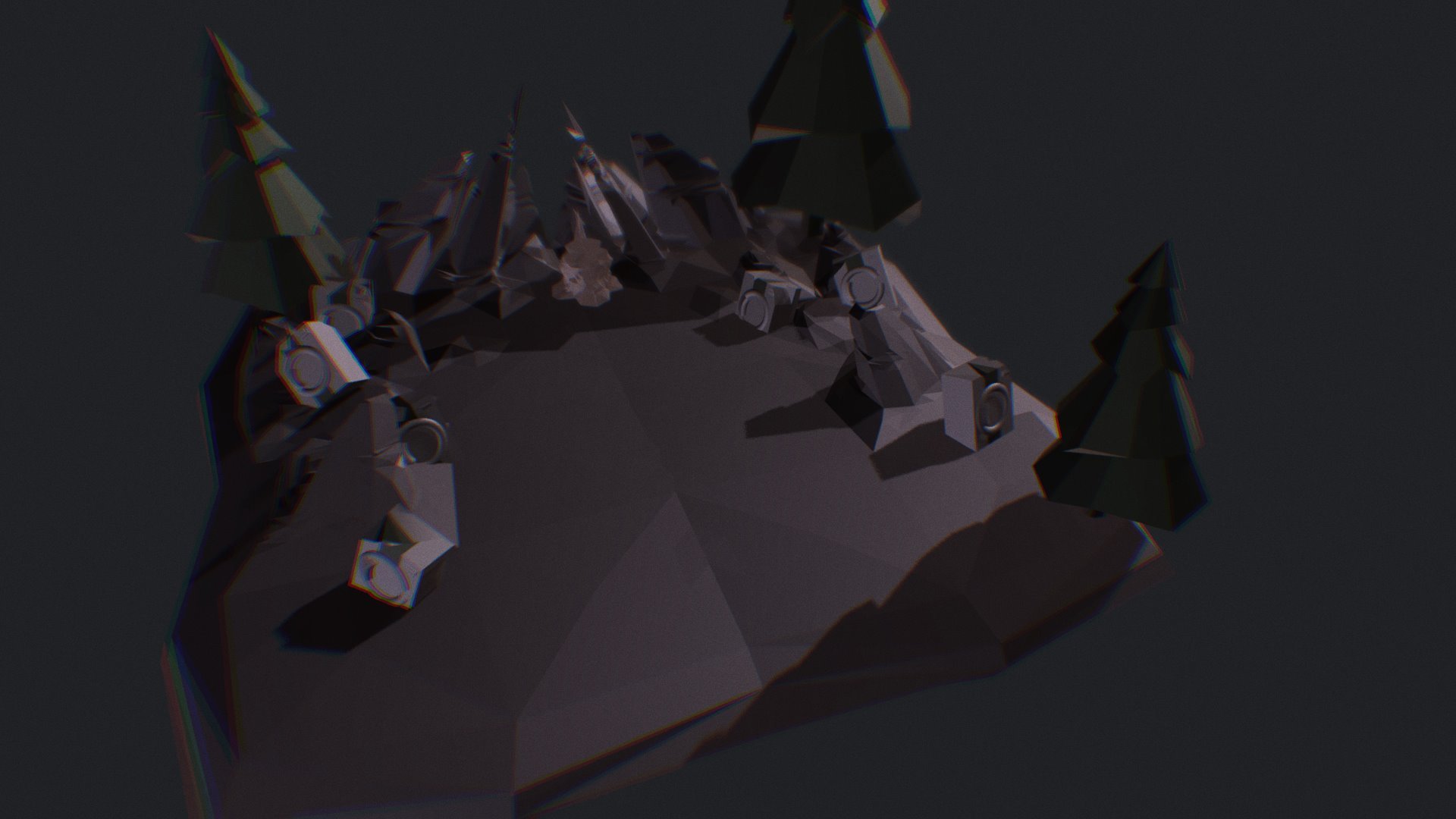 Low Poly Cave - 3D model by shefreescities [8f7dc34] - Sketchfab