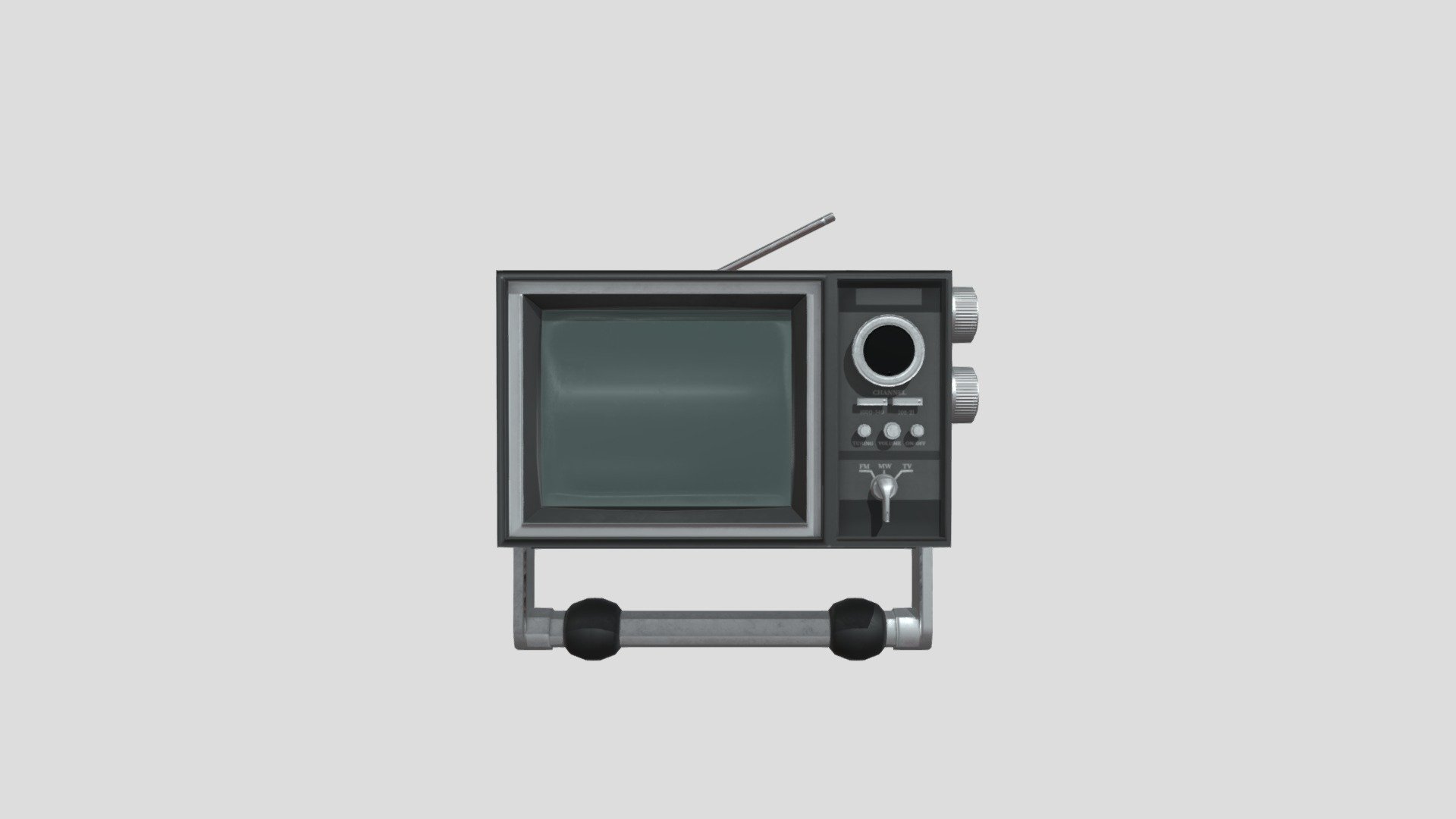Vintage Portable TV - 3D model by 3dbasket [8f7ed48] - Sketchfab