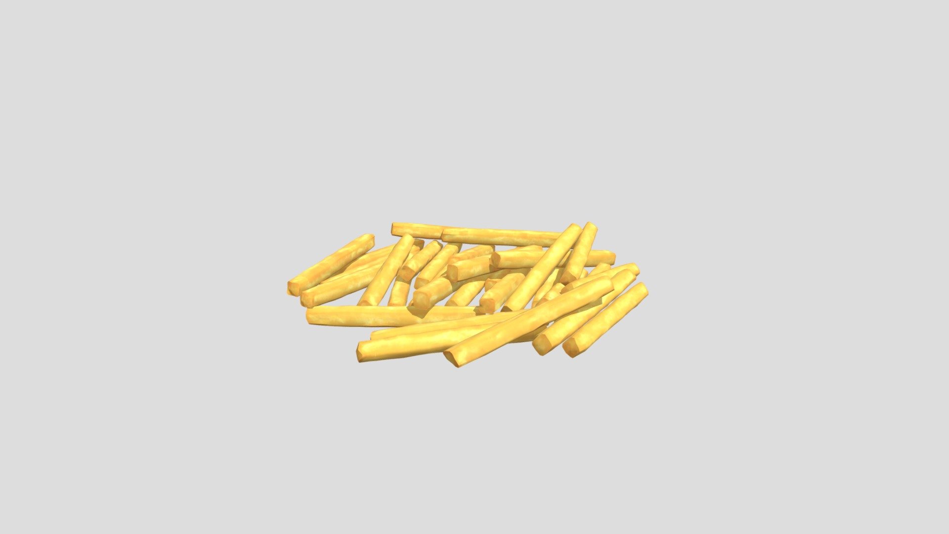 French fries - Download Free 3D model by 1-3D.com [8f7eed8] - Sketchfab