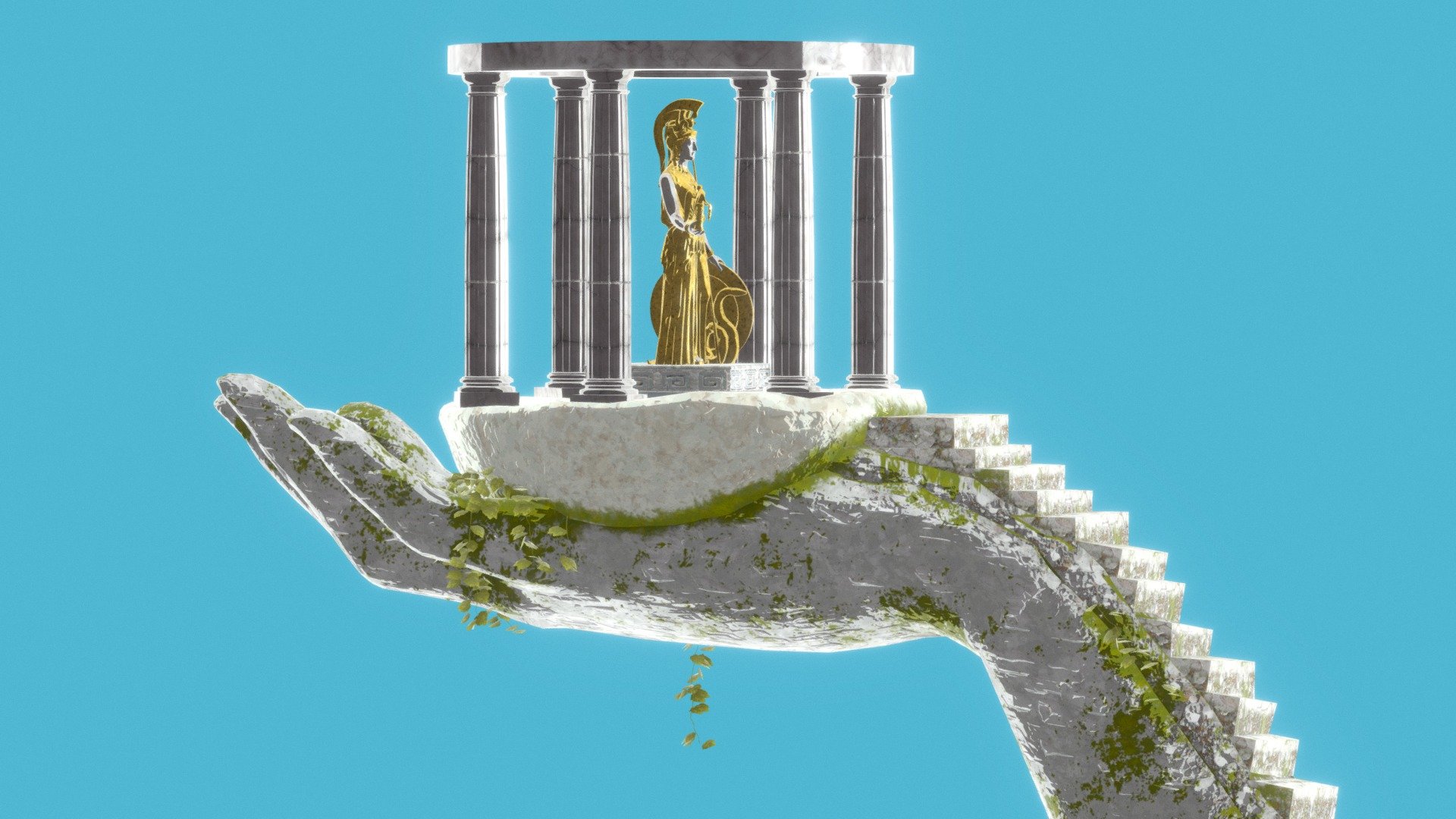 Ancient Temple Stylized - Buy Royalty Free 3D model by SpatialNeglect ...