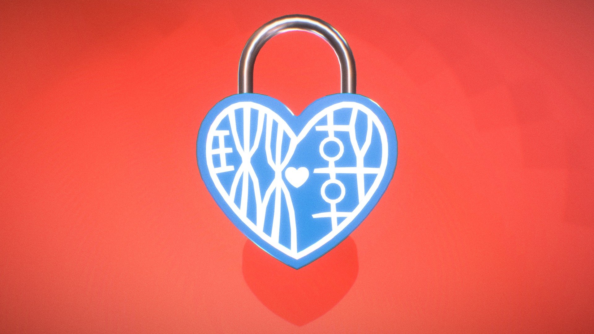 The Love Lock - 3D model by hinxlinx [8f82722] - Sketchfab