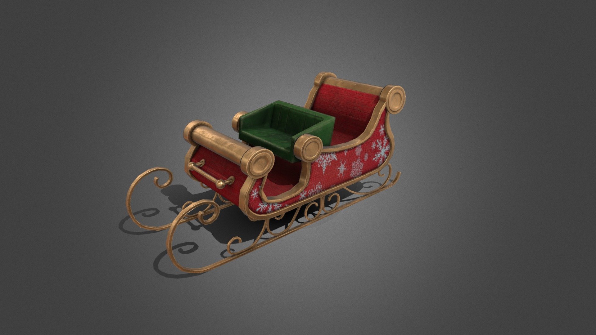 Christmas sledge - Buy Royalty Free 3D model by dogheart1 [8f82e6e ...