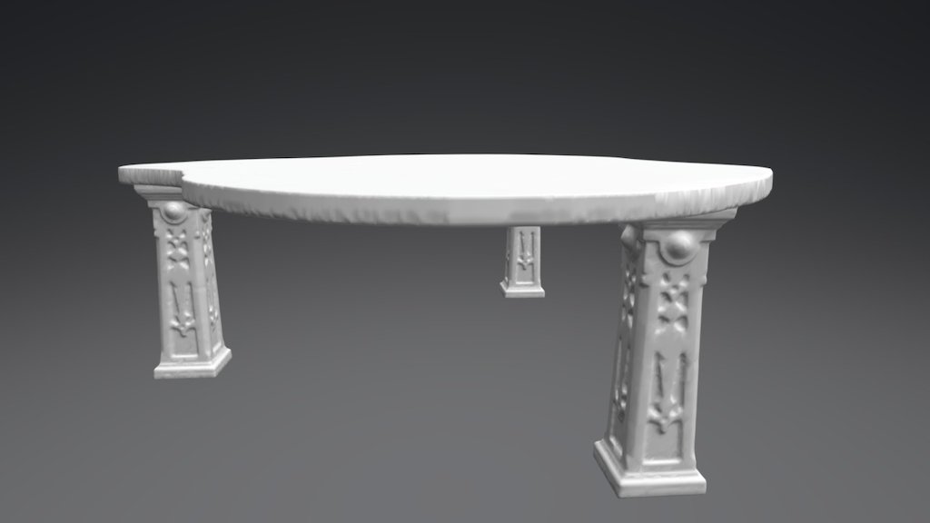 3 paal tafel - 3D model by indigorise [8f84fa9] - Sketchfab