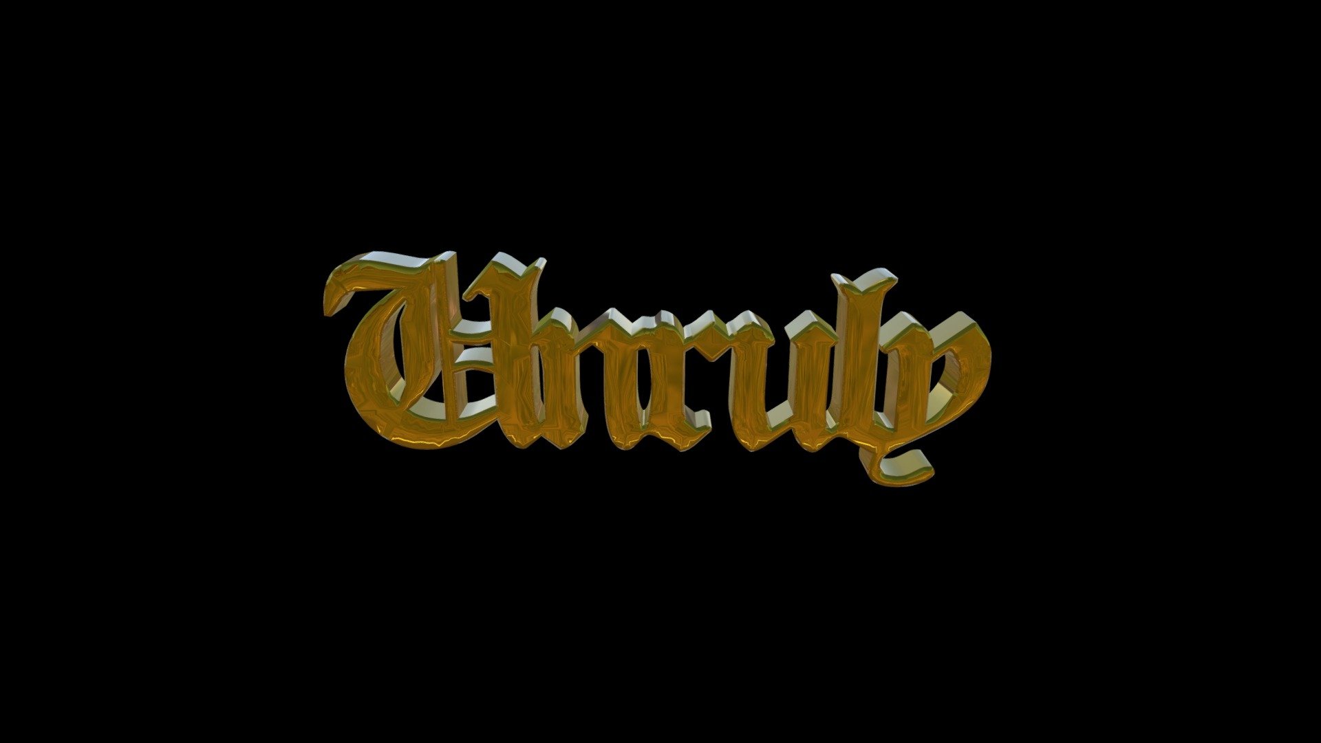 UNRULY - 3D model by Capture It In 3D (@CaptureMeIn3D) [8f854fe ...