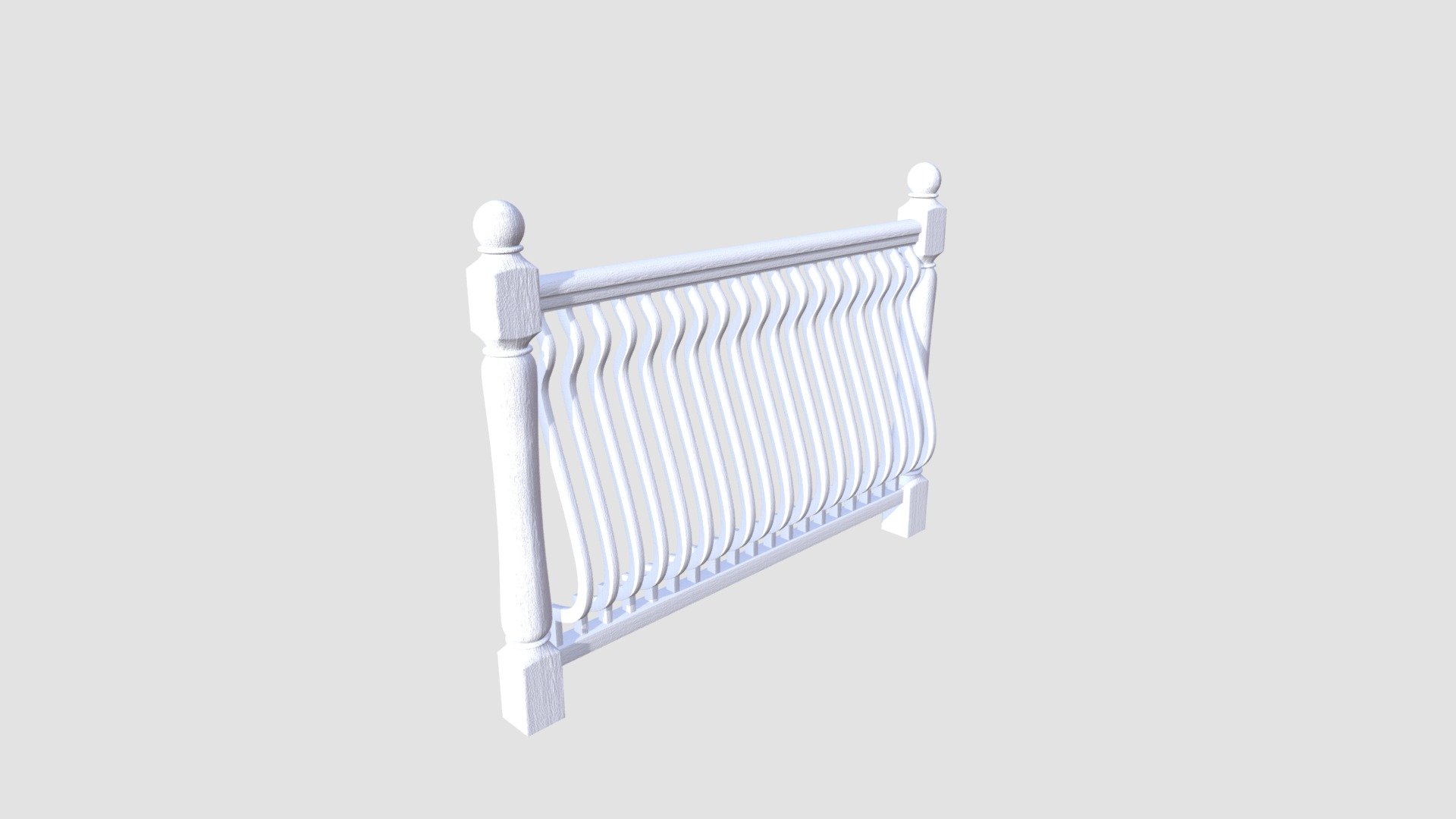 railing - Buy Royalty Free 3D model by Evermotion [8f86644] - Sketchfab ...
