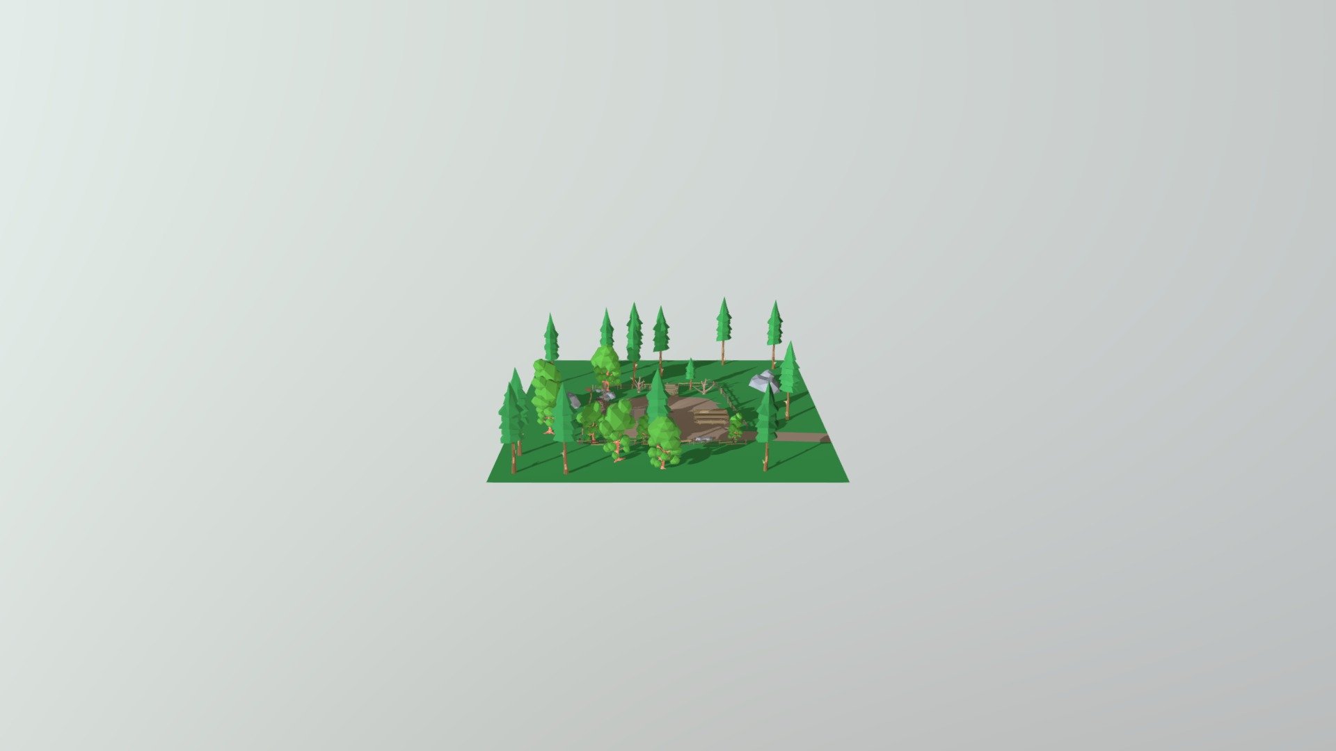low poly lumberjack hut - 3D model by douglasbene1 [8f87419] - Sketchfab