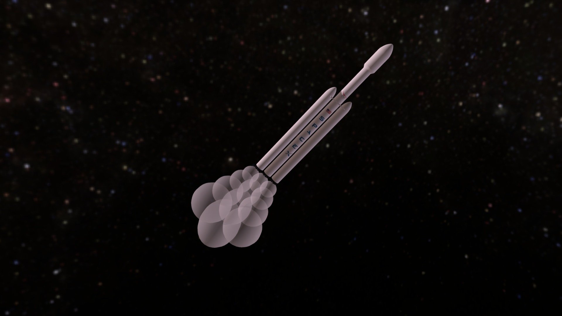 Falcon Heavy - 3D model by Kaio Carrenho (@kaiocarrenho) [8f875ec ...