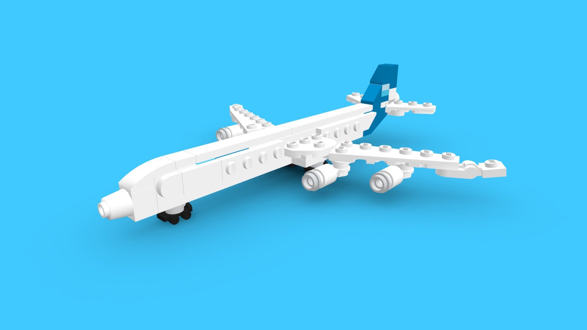 LEGO Airbus A340-600 MOC [#0335] - 3D model by The Bobby Brix Channel ...