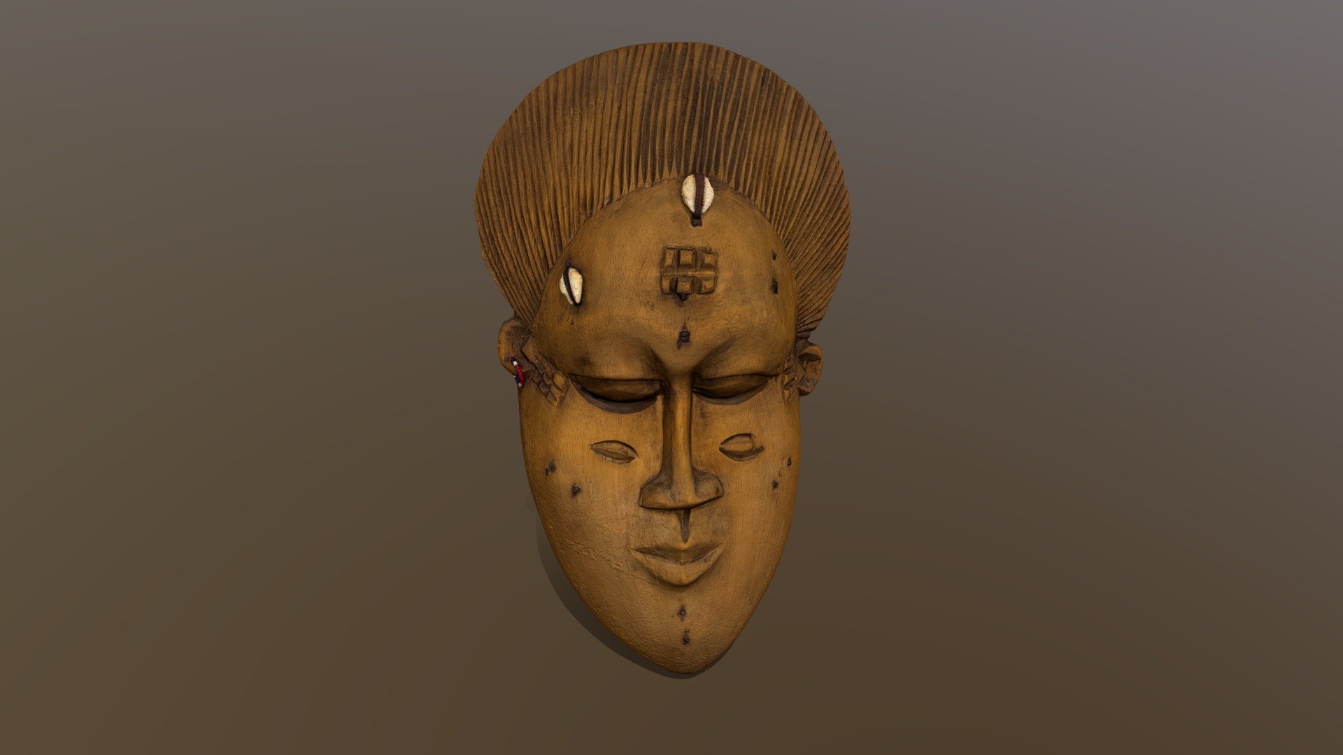 African mask 1 - 3D model by Specimen 3D (@specimen3d) [8f8e462 ...