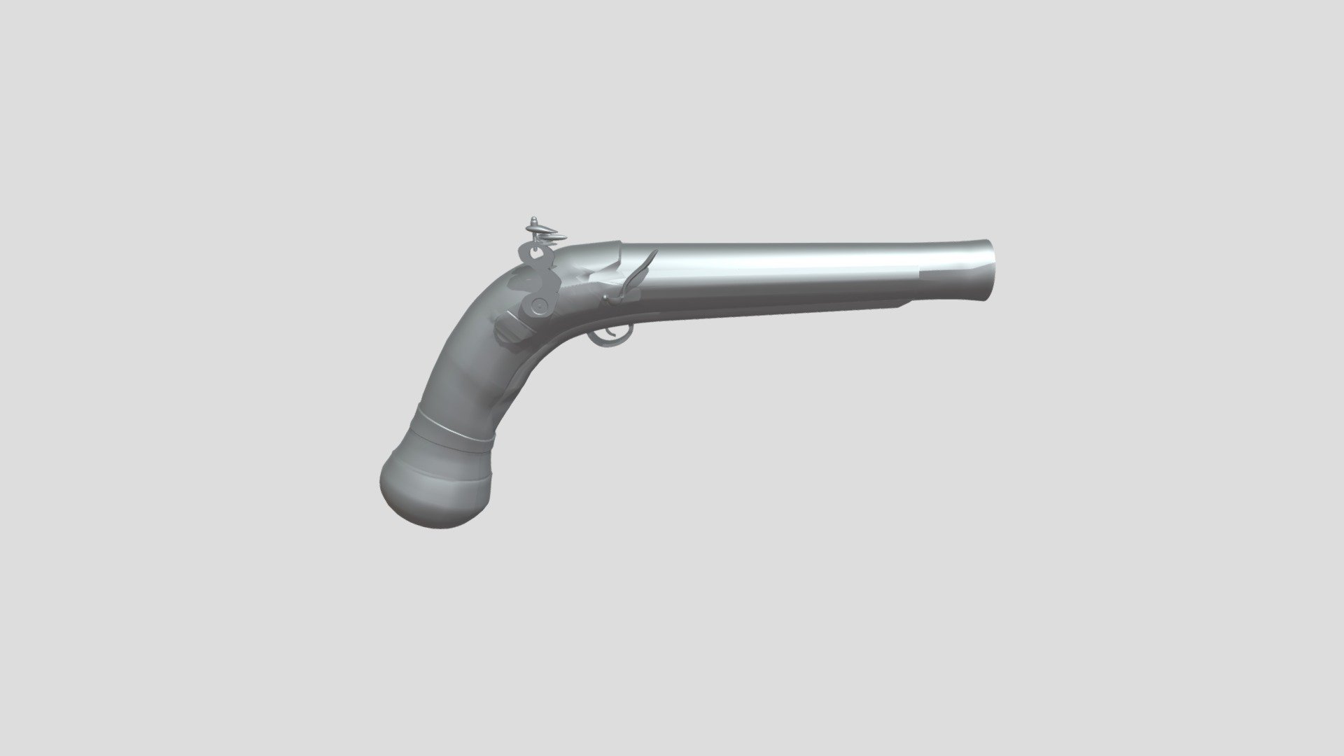 Flintlock Pistol High Res (WIP) - 3D model by CarlGillis [8f8f57b ...