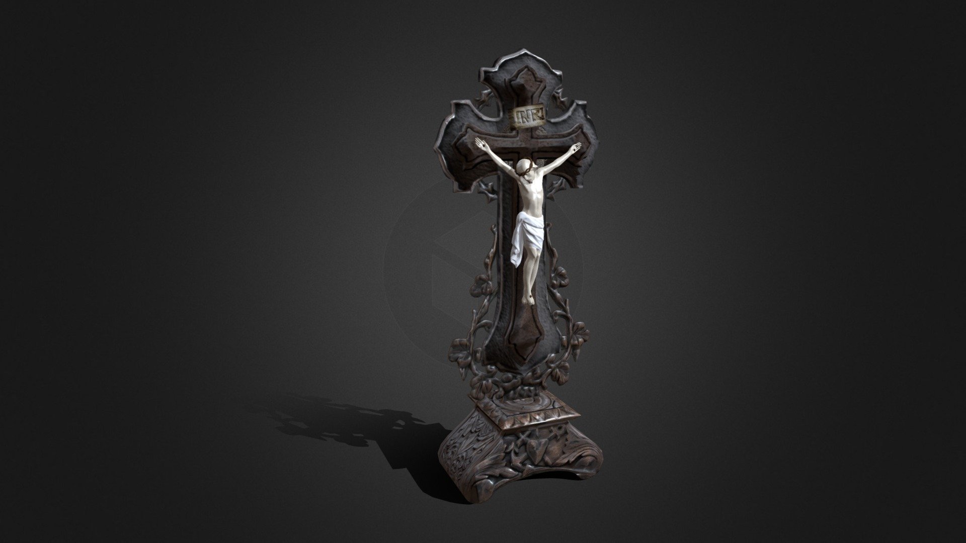 Vintage Altar Cross - 3D model by ihs [8f8f752] - Sketchfab