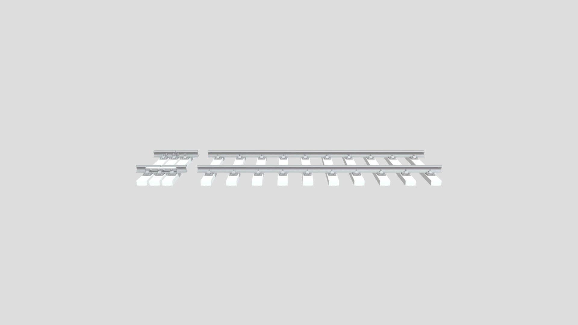 train tracks - Download Free 3D model by niko.eichten [8f90213] - Sketchfab