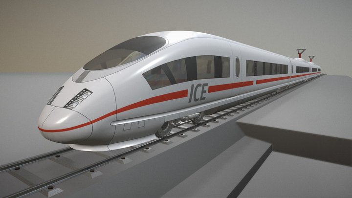 High-speed-train 3D models - Sketchfab