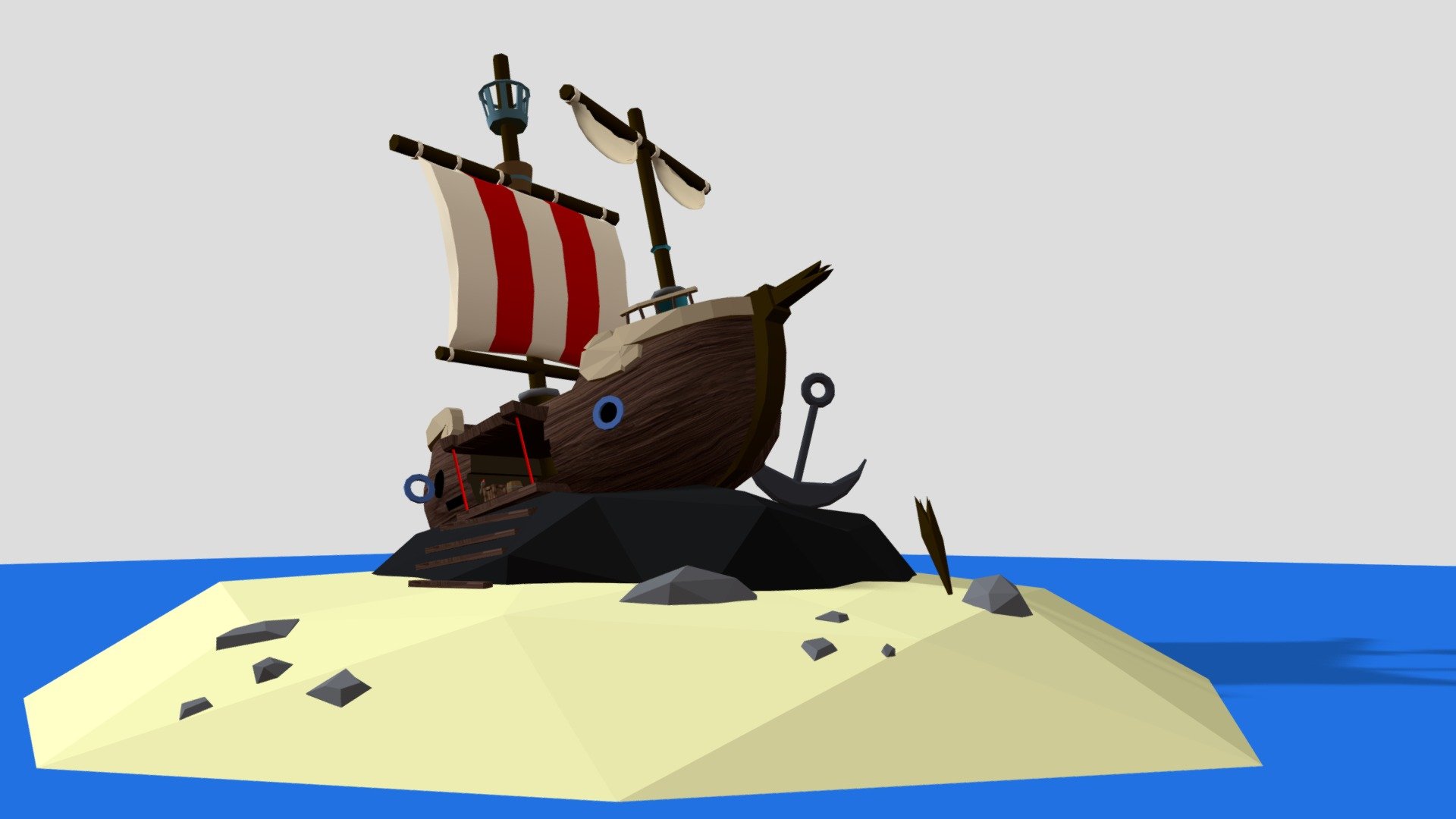 Shipwreck - Download Free 3D model by SimaoSantos [8f905ac] - Sketchfab