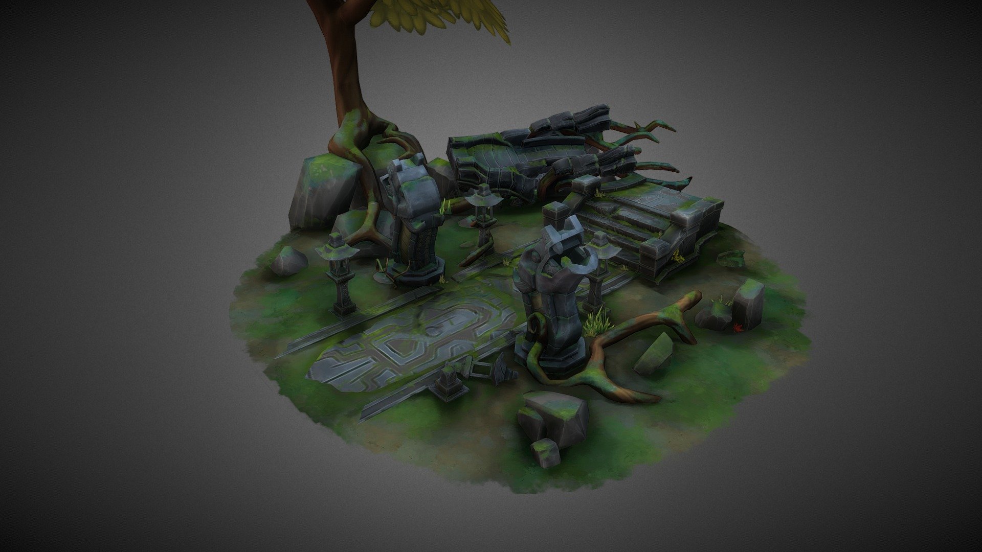 Stylized Ancient Ruins - 3D model by Artbut (@nyashnysandwich) [8f91917 ...