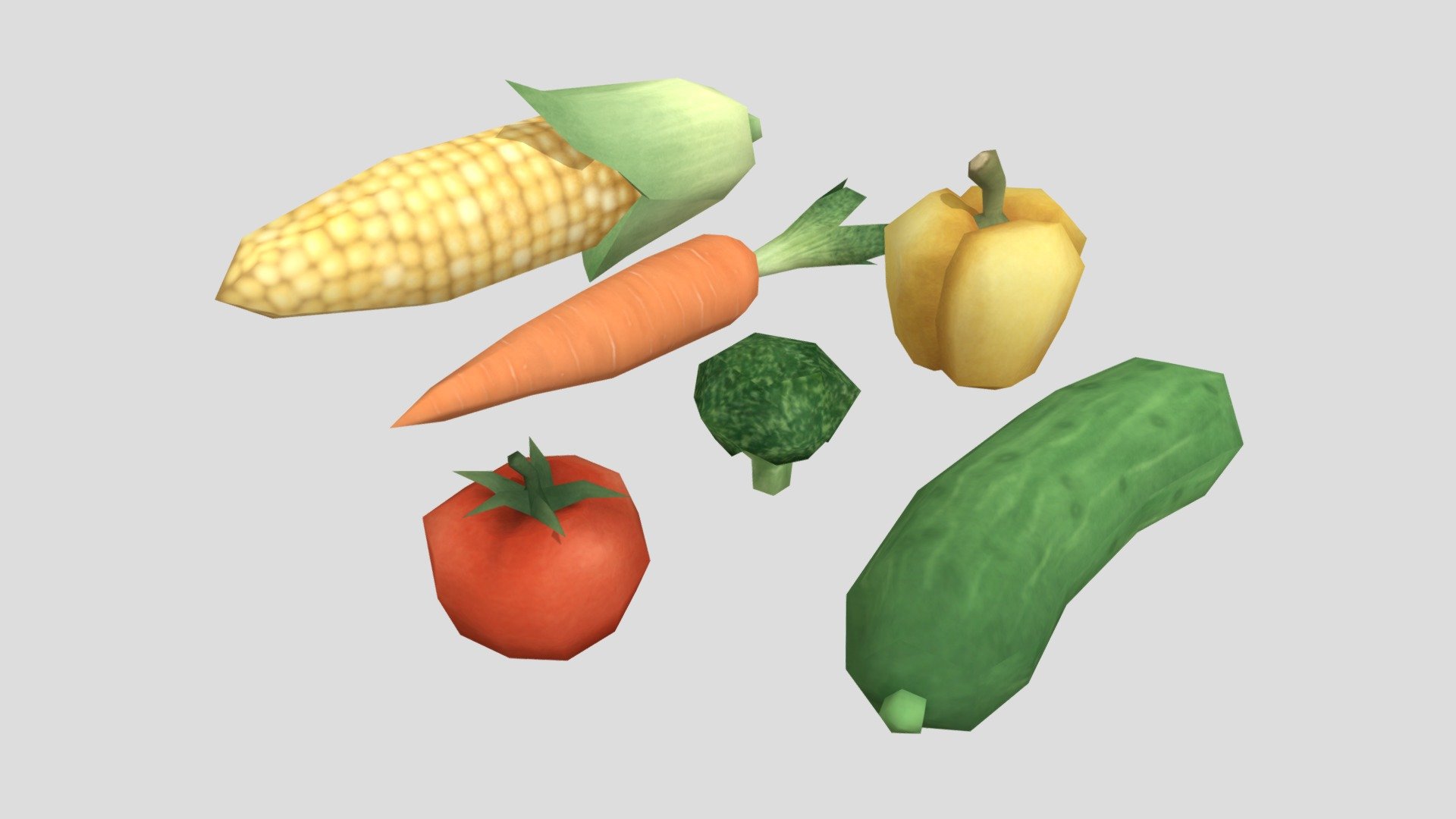 Collection of Vegetables - Download Free 3D model by Johan Hoof ...