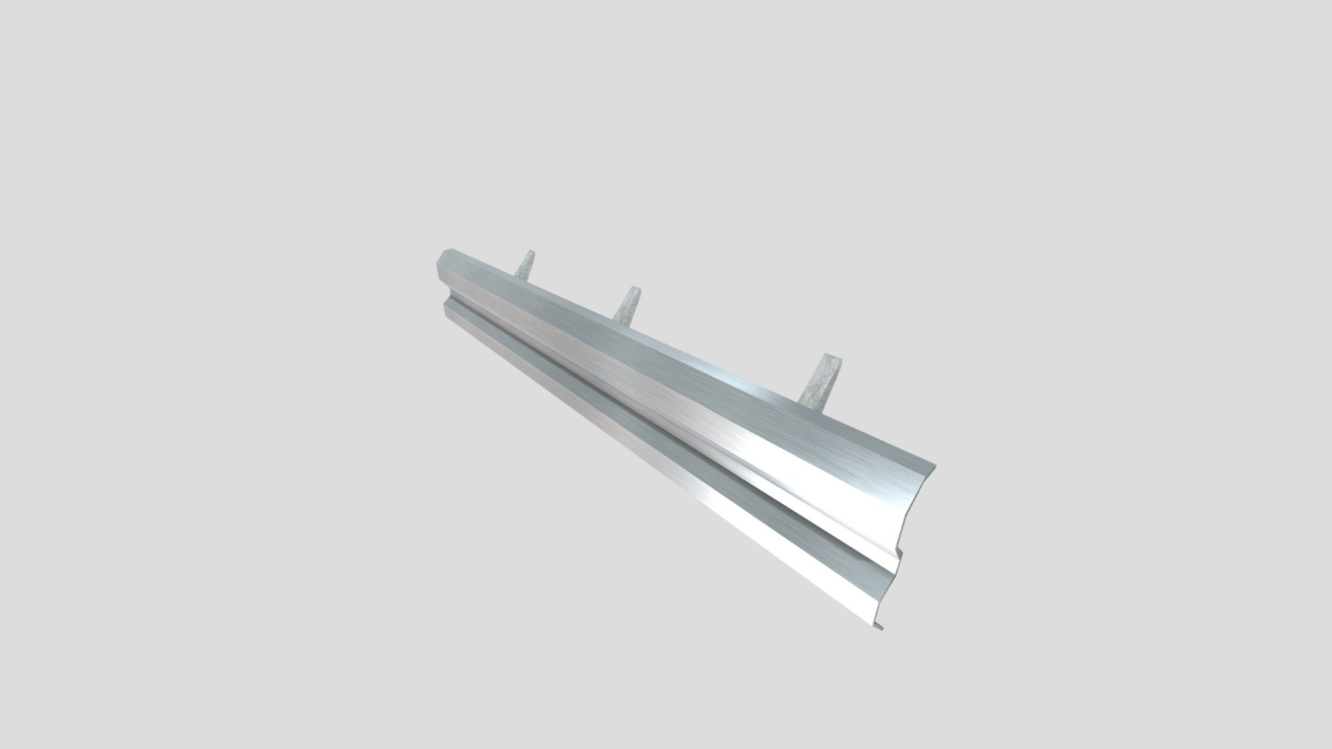 Metal Traffic Barrier (TEXTURED) - 3D model by PauloFerreira [8f92690 ...