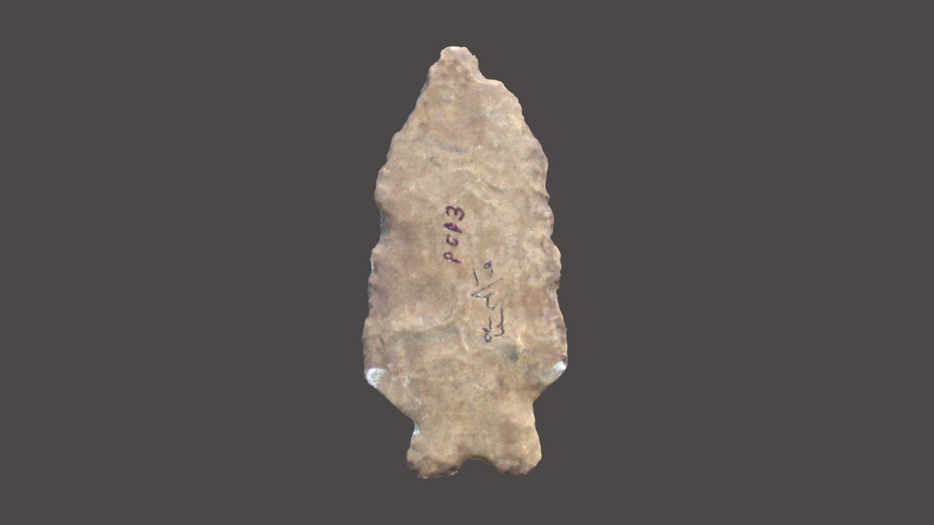 FR018, Early Archaic, MacCorkle stemmed point - Download Free 3D model ...