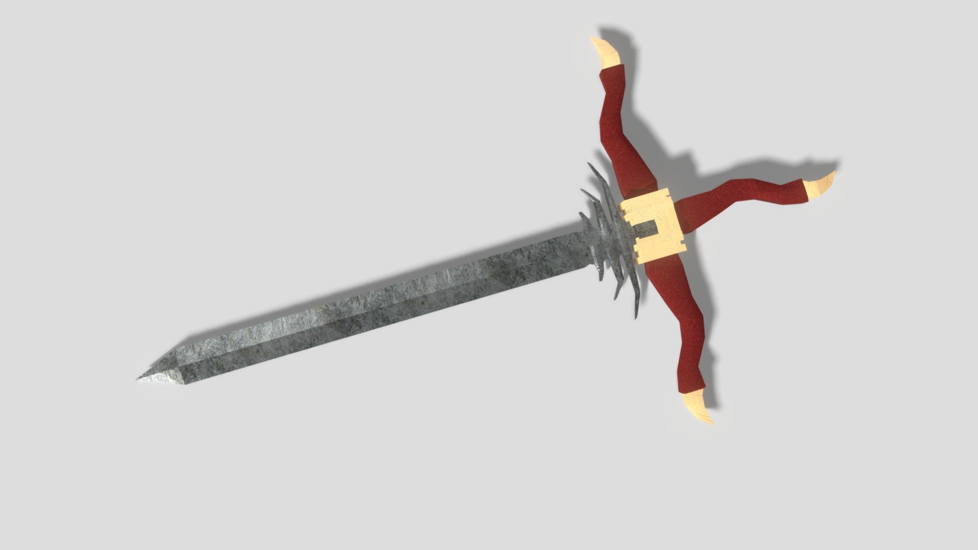 spikey sword of the apocolypse - 3D model by ezemtsova [8f97fa7 ...