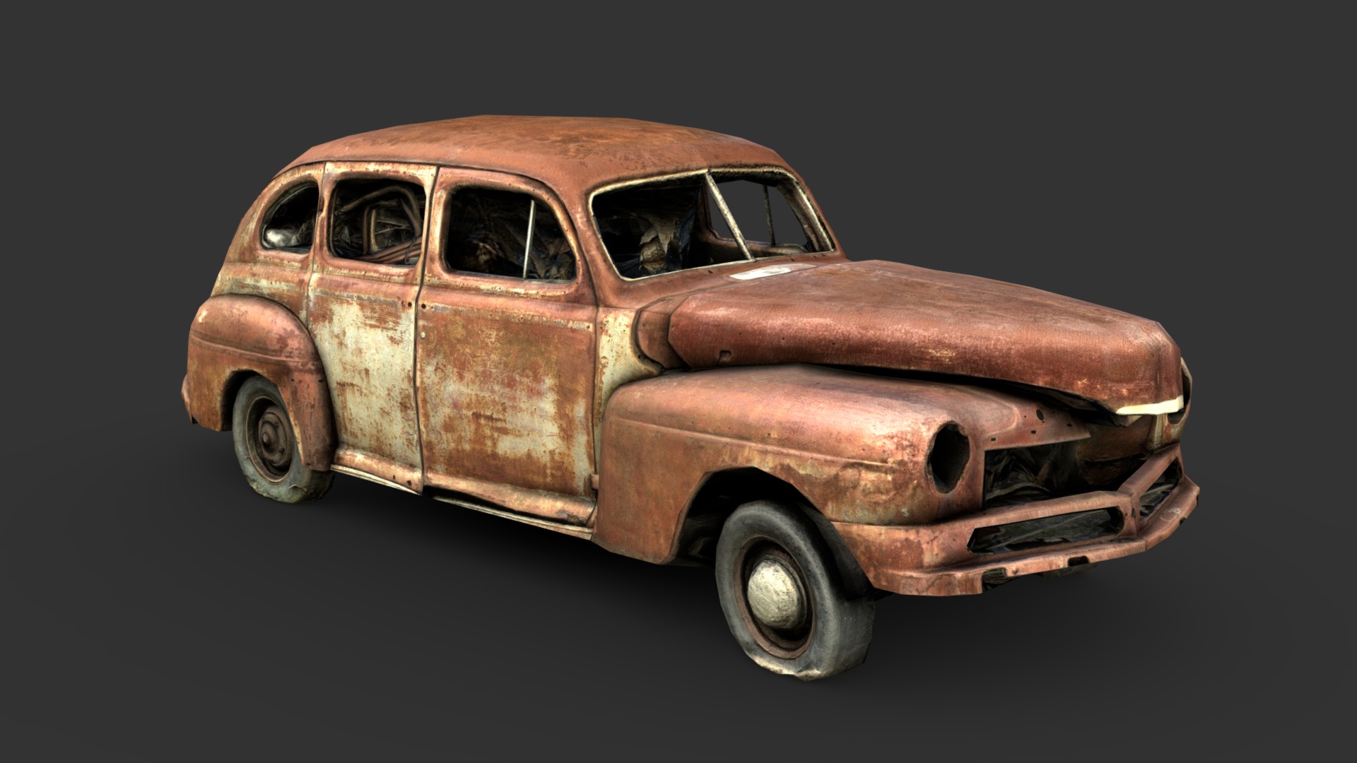 Car Wreck A - 3D model by Renafox (@kryik1023) [8f99878] - Sketchfab