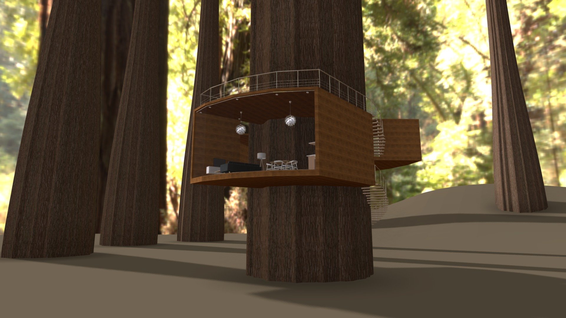 Treehouse - 3D model by Yadiel Concepcion (@yadiel.concepcion) [8f9c7be ...