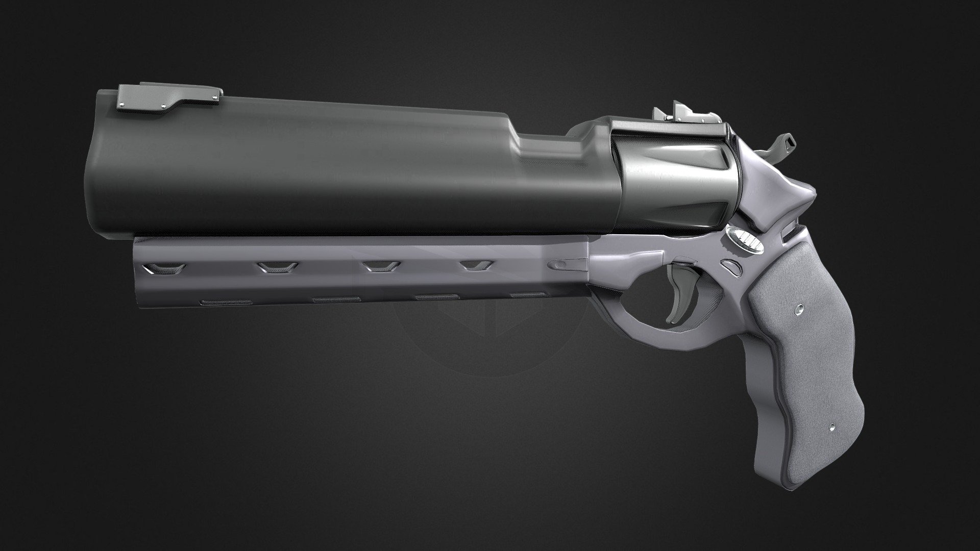 Revolver - Download Free 3D model by The_Elz_Art (@Elzabani) [8f9d08c ...