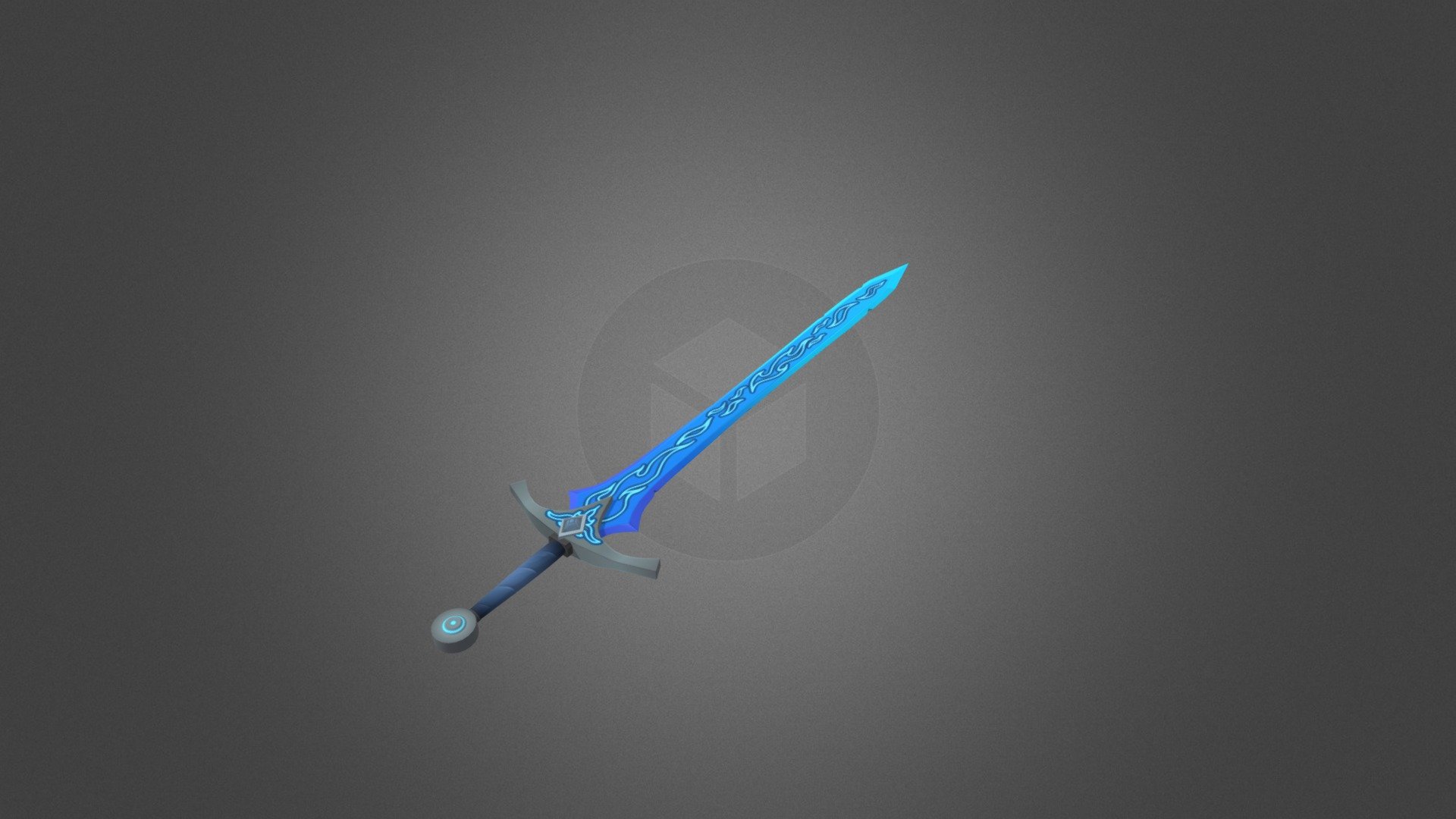 Ice Sword with flame - 3D model by darthpunk [8f9e9a3] - Sketchfab