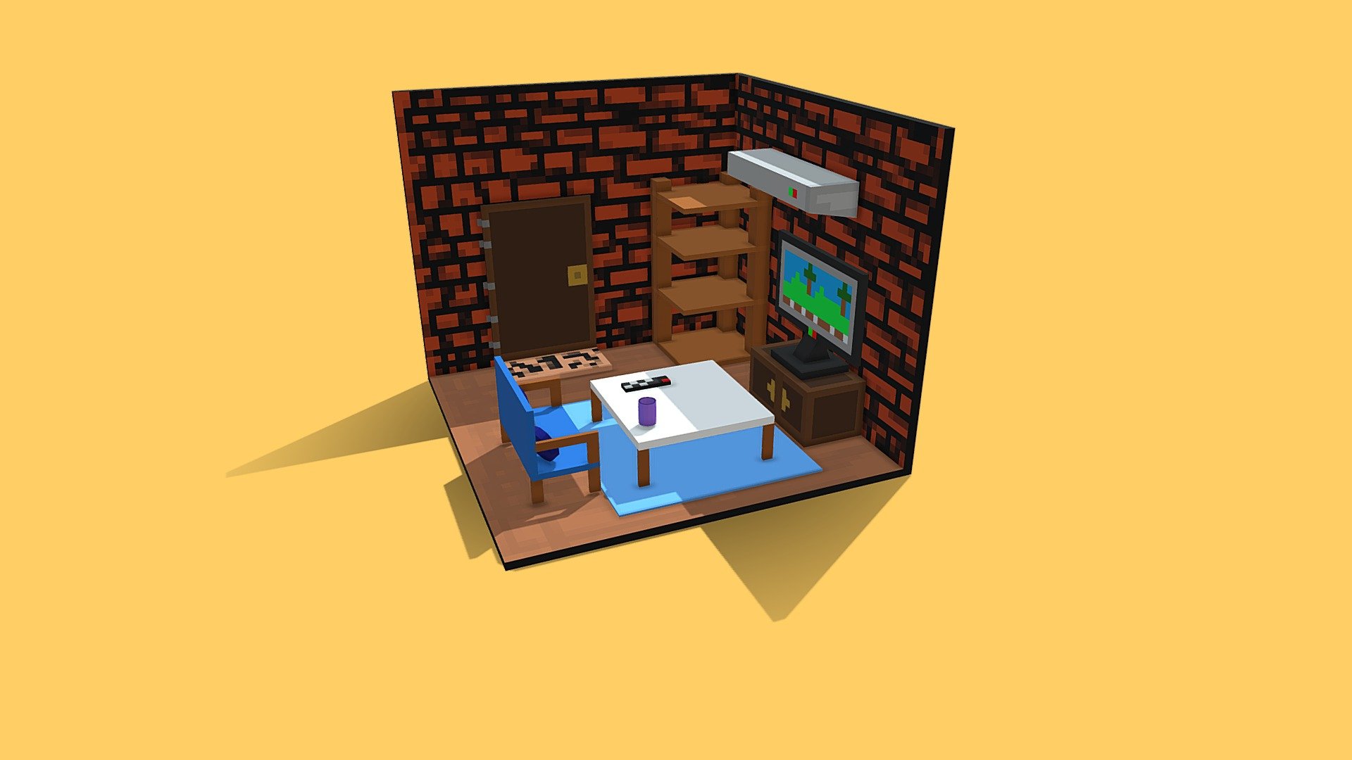 Isometric Room - Download Free 3D model by Ayra13 (@Ayra12) [8fa1078 ...