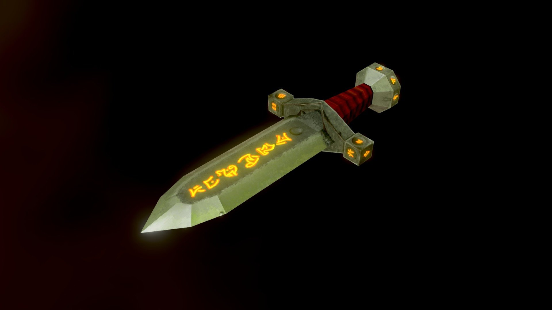Low poly stylized dagger - Buy Royalty Free 3D model by mahrcheen ...