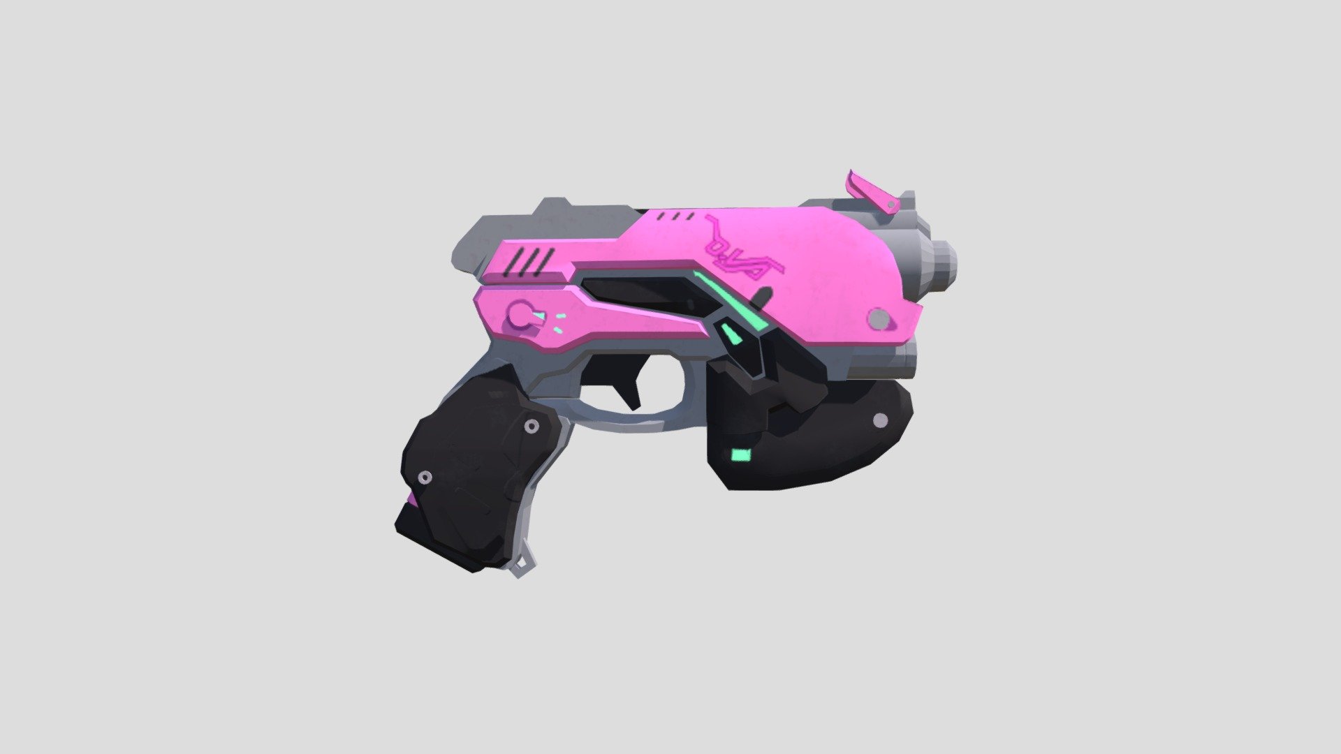 D.Va Gun - 3D model by Ashlel [8fa604e] - Sketchfab