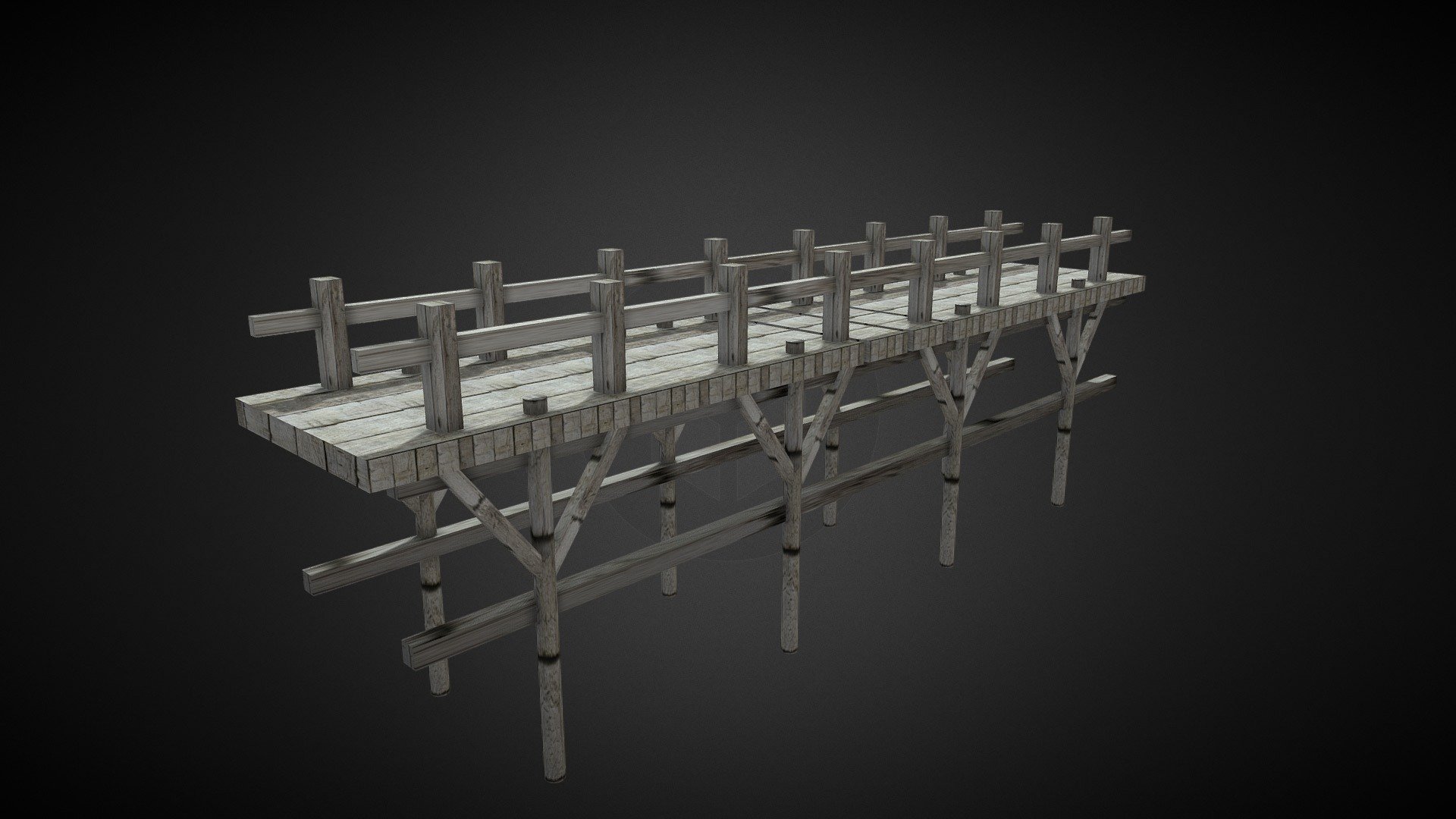 Wooden Bridge - Download Free 3D model by Akshat (@shooter24994 ...