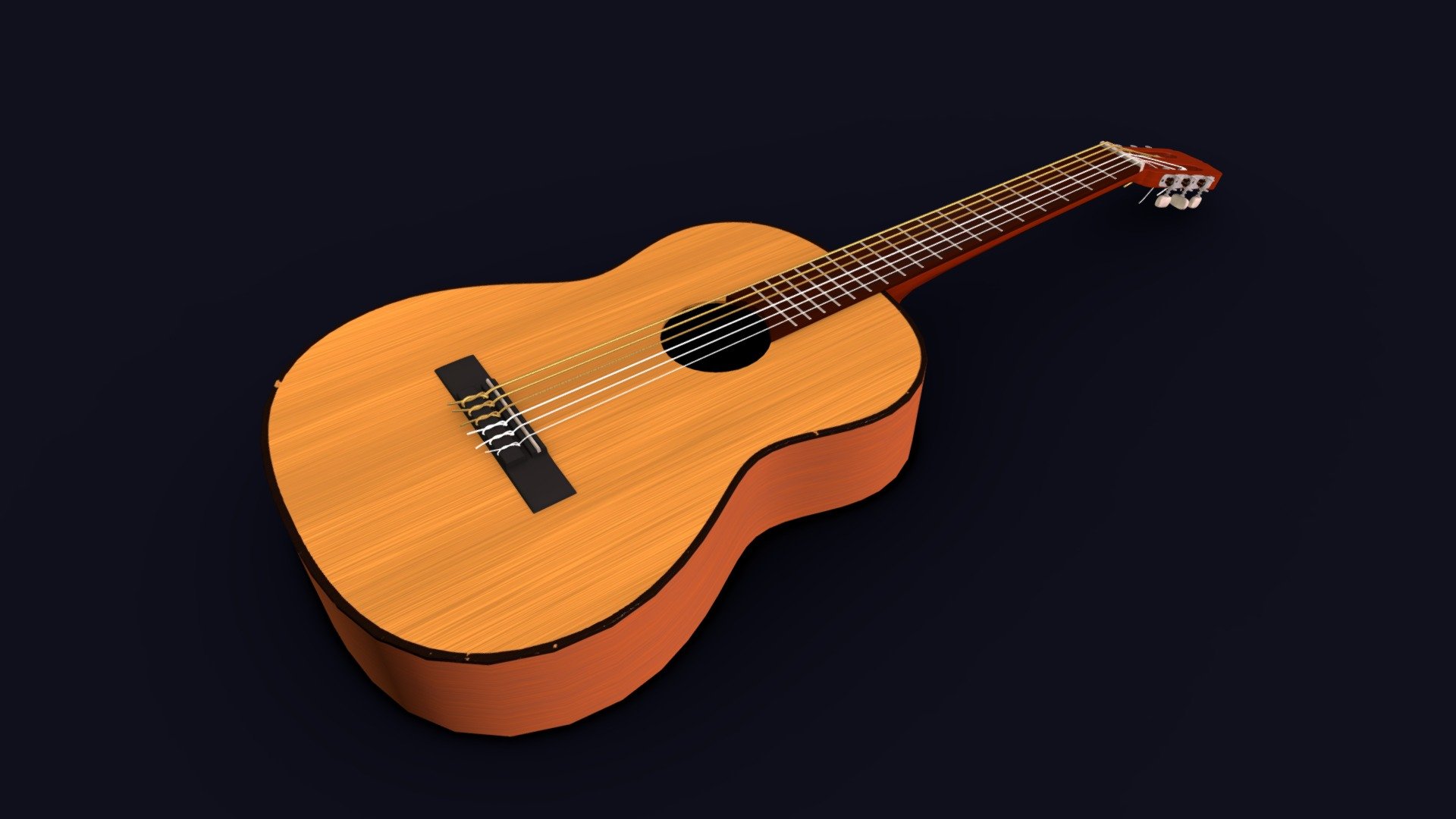 Classic guitar - 3D model by Diego.Gonzalez2 [8fa78fb] - Sketchfab